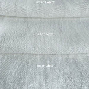 Striped, Plain, Herringbone Linen Fabric by the Yard or Meter in ...