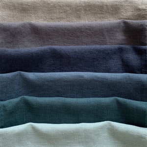 Plain Heavy Weight Linen Fabric by the Yard or Meter 150cm, 280 Gr/m2 ...