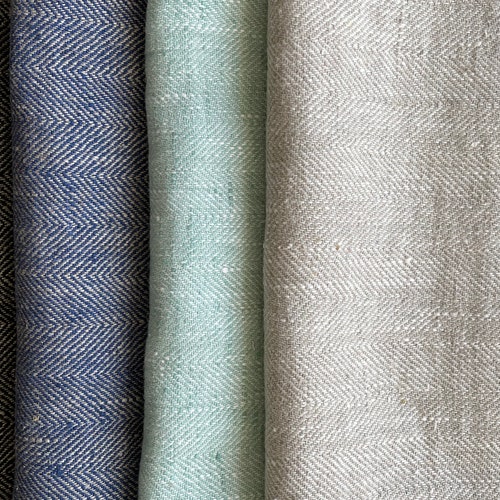 Heavy Weight Striped Linen Fabric by the Yard or Meter in - Etsy