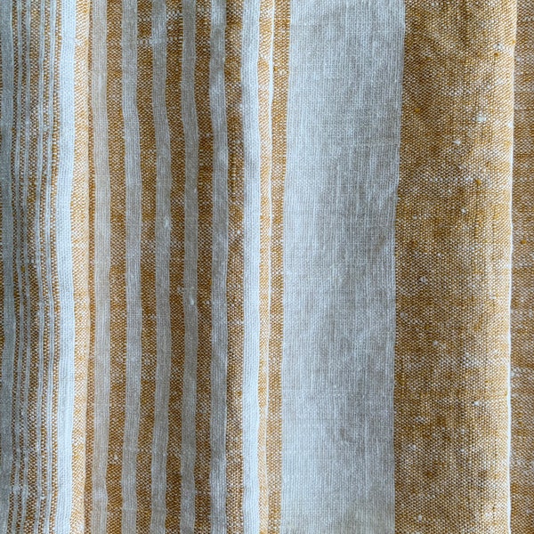 Striped Linen Fabric - Etsy