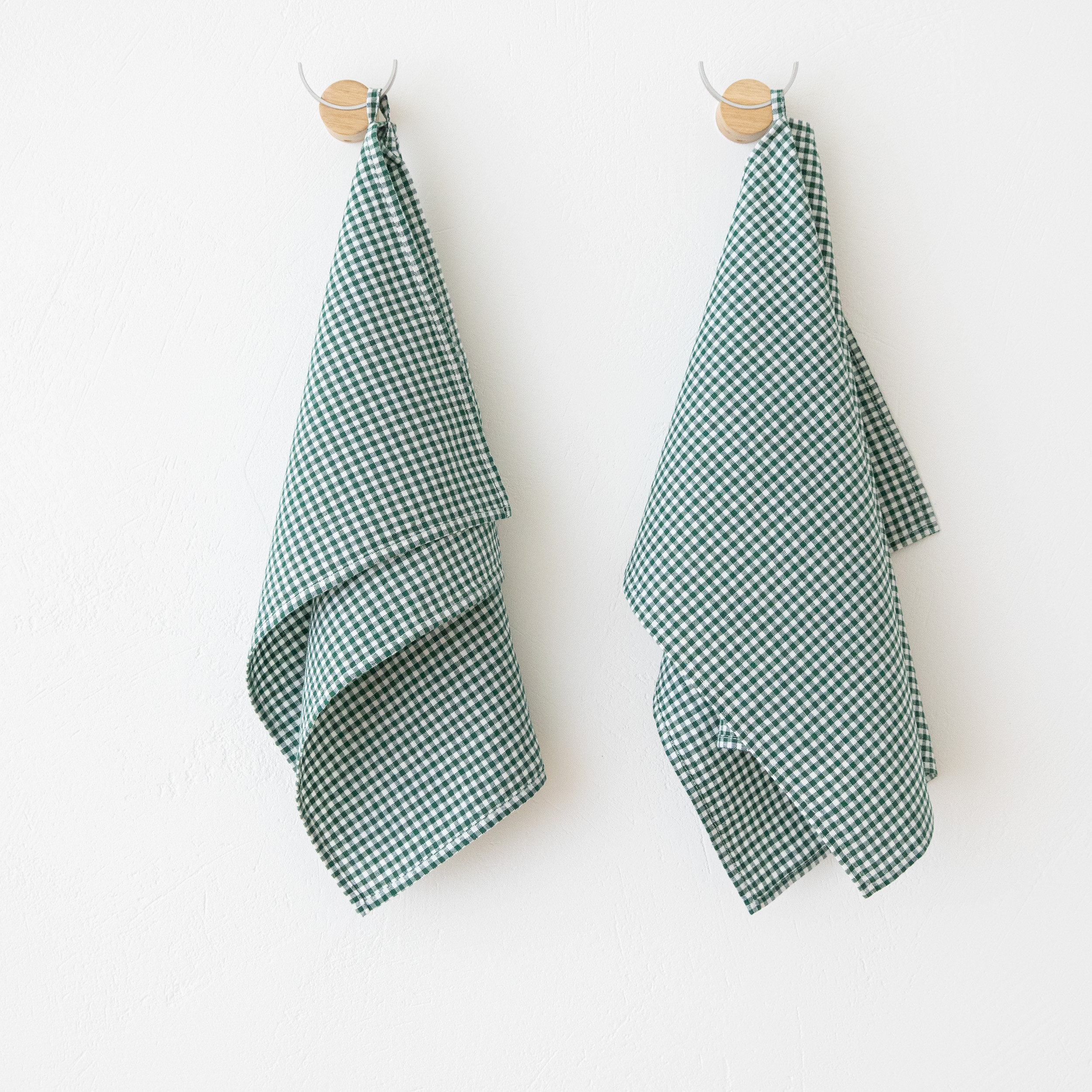 Green Check Linen Fabric by the Yard or Meter Gingham Linen - Etsy
