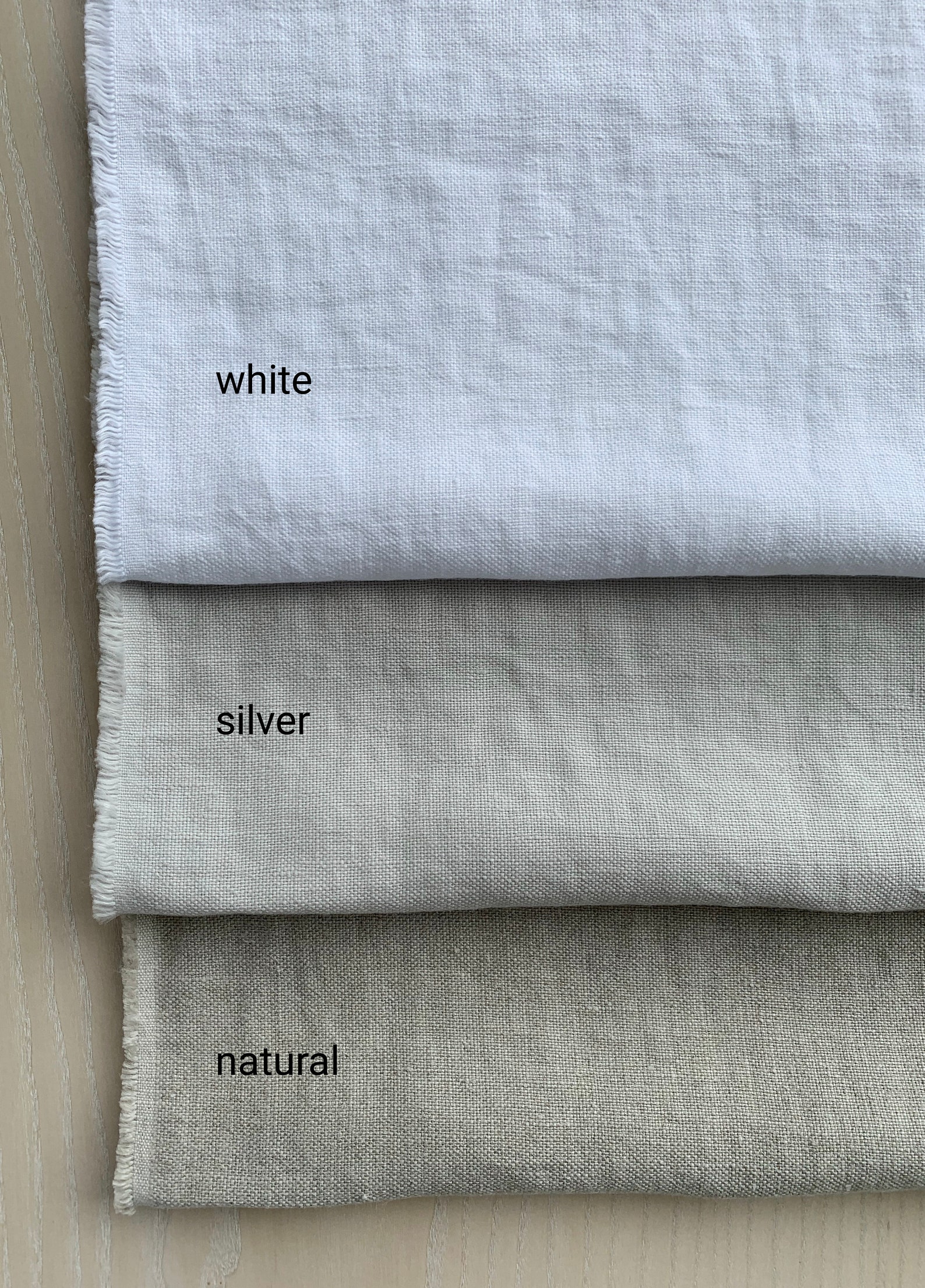 Tissu d'ameublement épais en lin au mètre ou au mètre, lavé. Tissu en ...