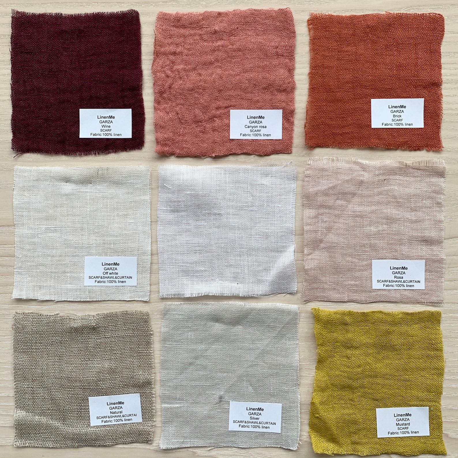 Washed Linen Summer Scarf. Softened Linen Scarves in 14 Colours. Hand ...