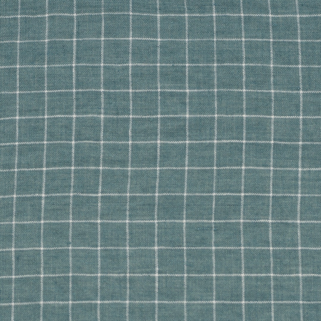 Linen Check Fabric by the Yard or Meter. Width 275 Cm / 108". Any ...