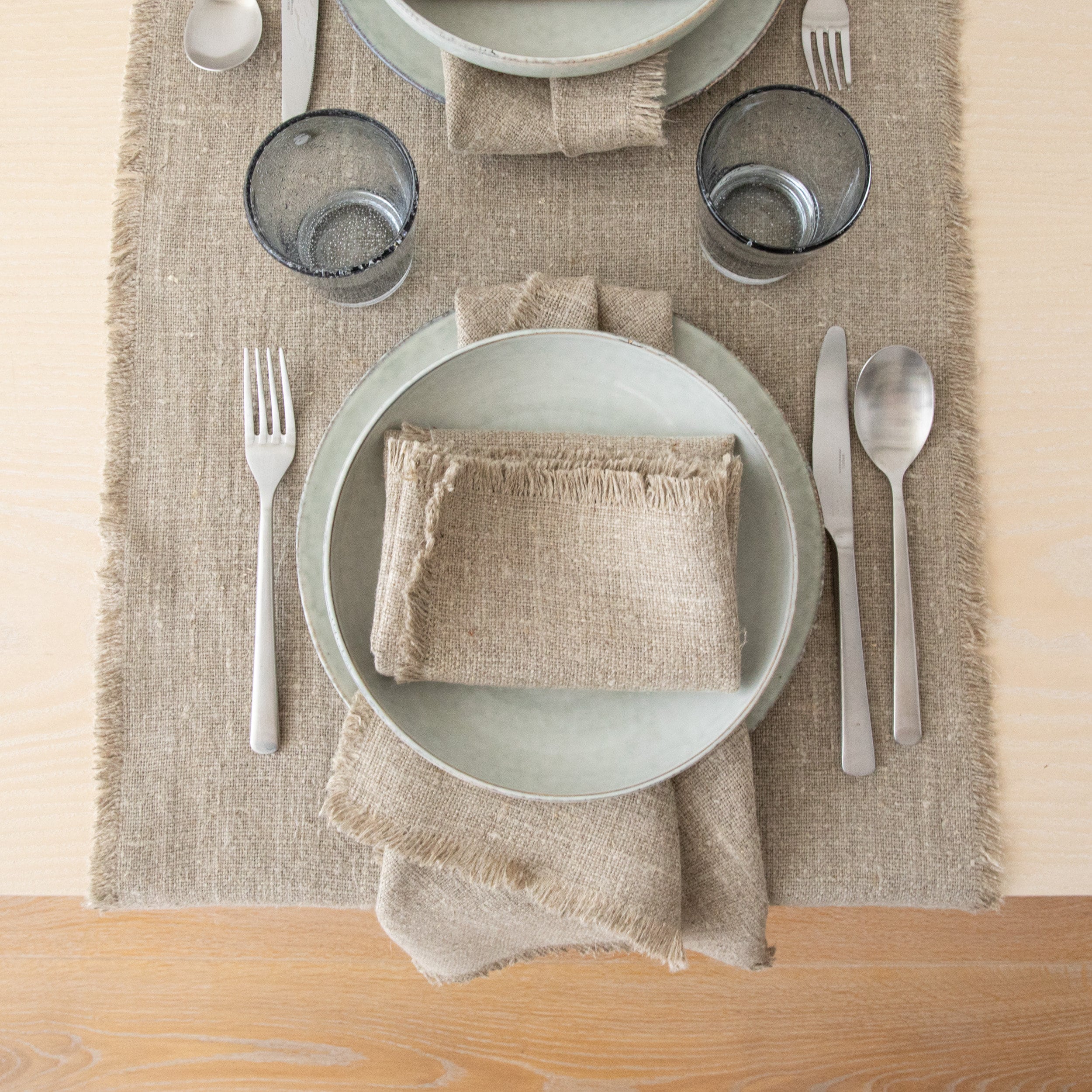 Rustic Linen Table Runner in Various Colors Hand Made With | Etsy UK