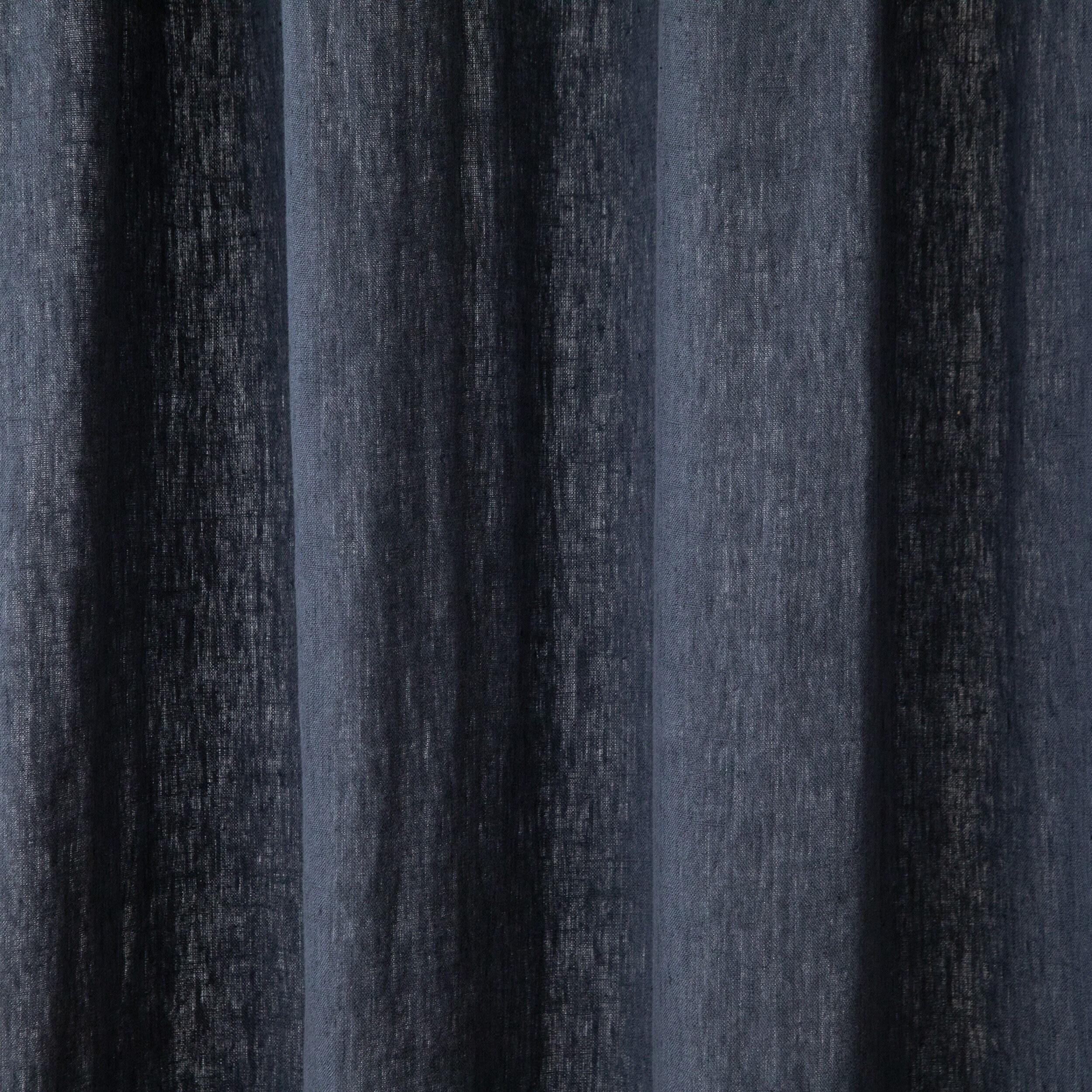 Heavy Linen Curtain Panel With Grommets in Anthracite Grey | Etsy