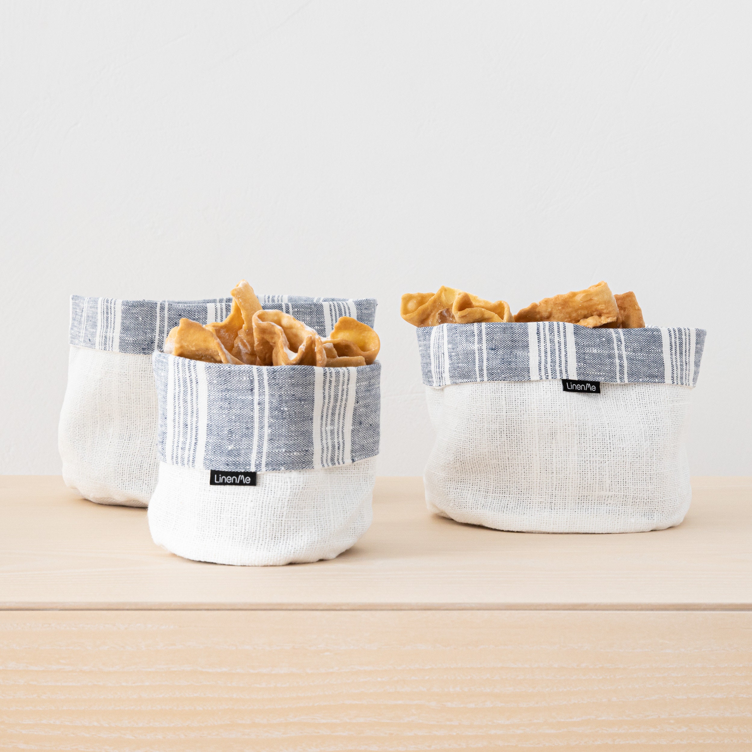 Linen Fabric Bread Basket Organic Food Storage Plant Pot - Etsy