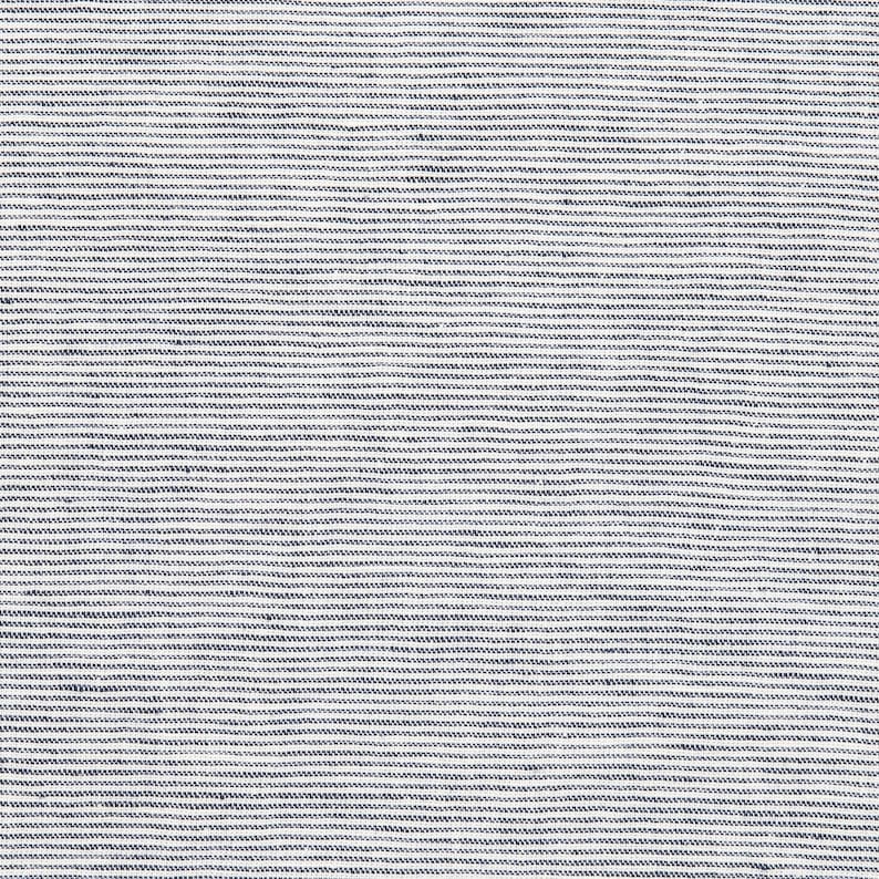 Pinstripe Linen Cotton Fabric by the Yard or Meter. Wide 250cm / 98 ...