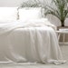 Off White Linen Sheet Set Washed. Fitted Sheet, Flat Sheet, 2 Pillow ...