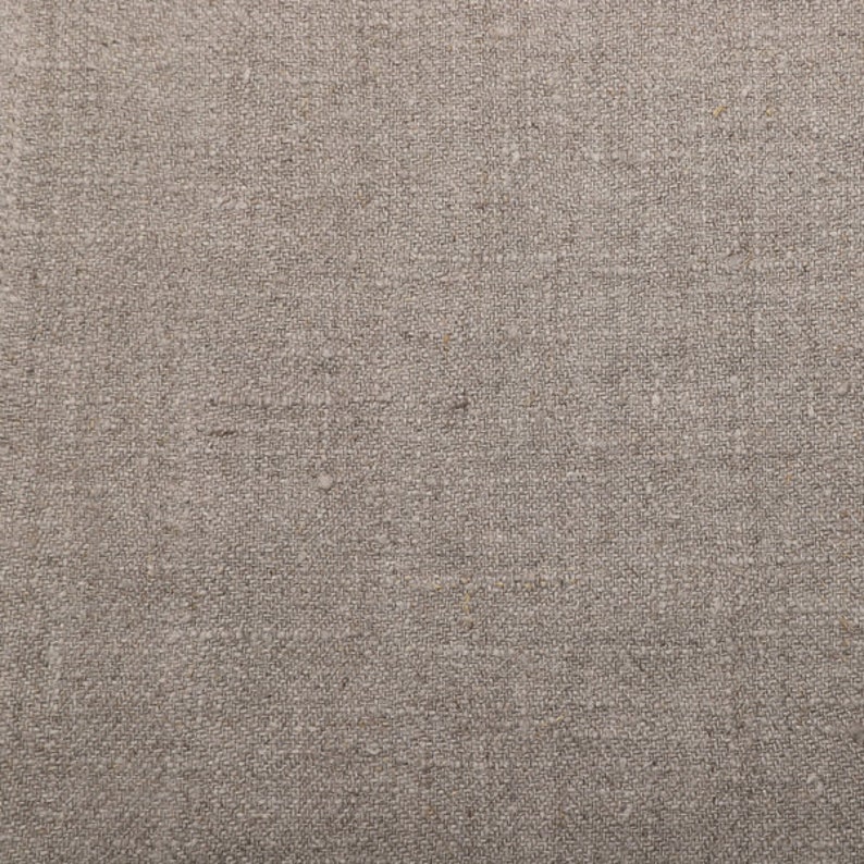 Herringbone Linen fabric by the yard or meter washed heavy | Etsy