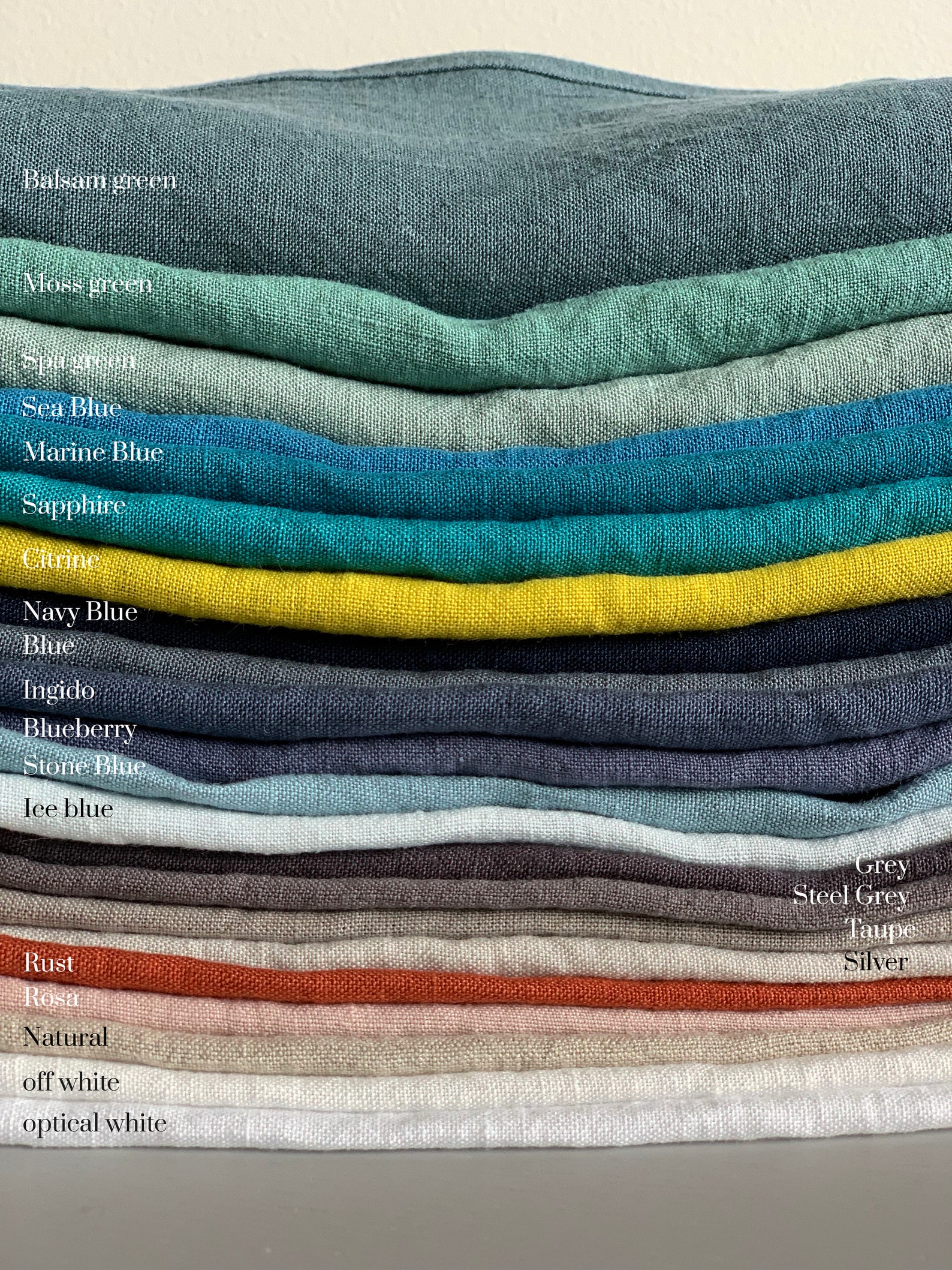 Washed Linen Duvet Cover in Blueberry. Washed Linen Bedding. - Etsy