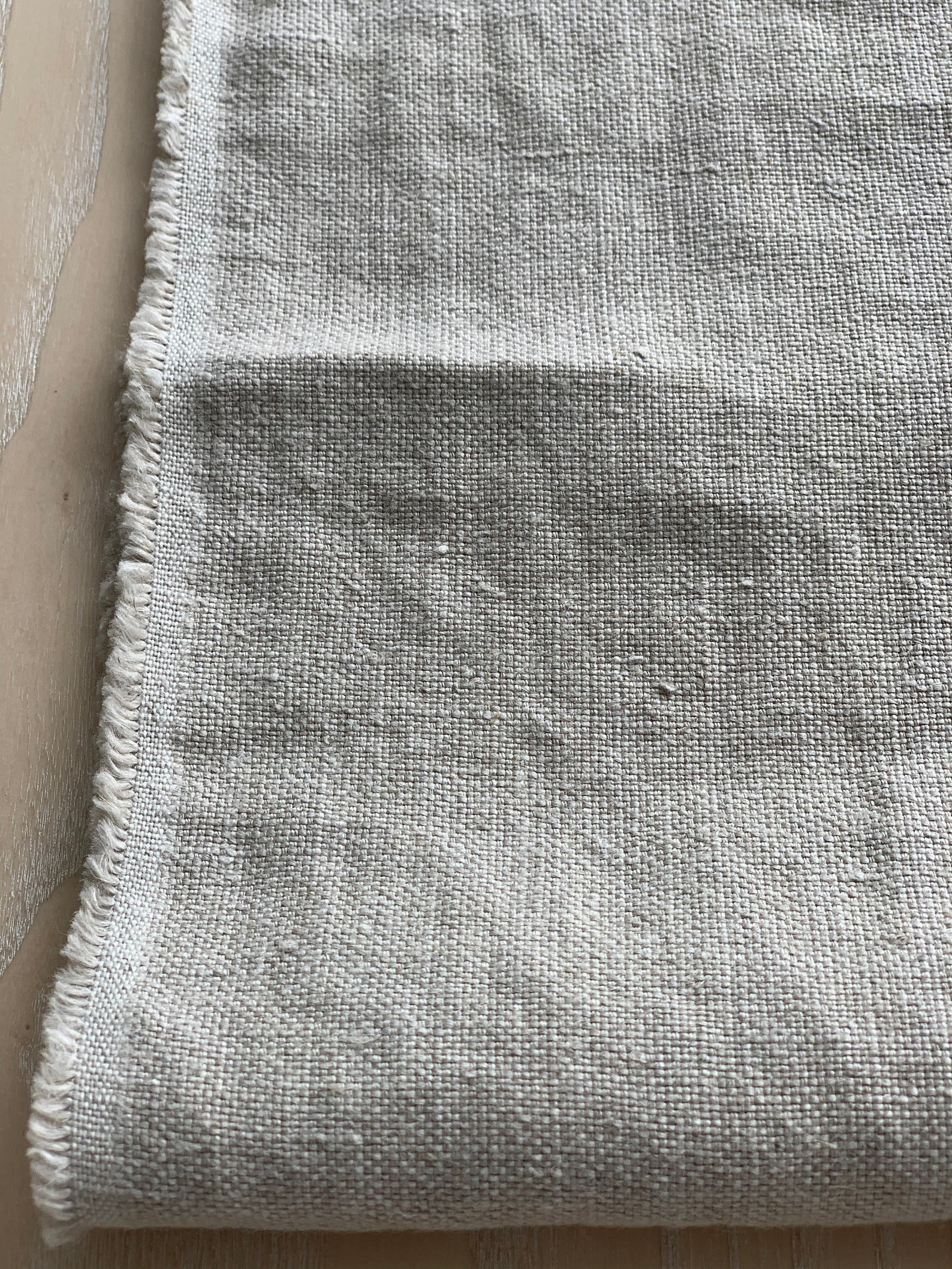Heavy Upholstery Linen Fabric by the Yard or Meter, Washed. Linen ...