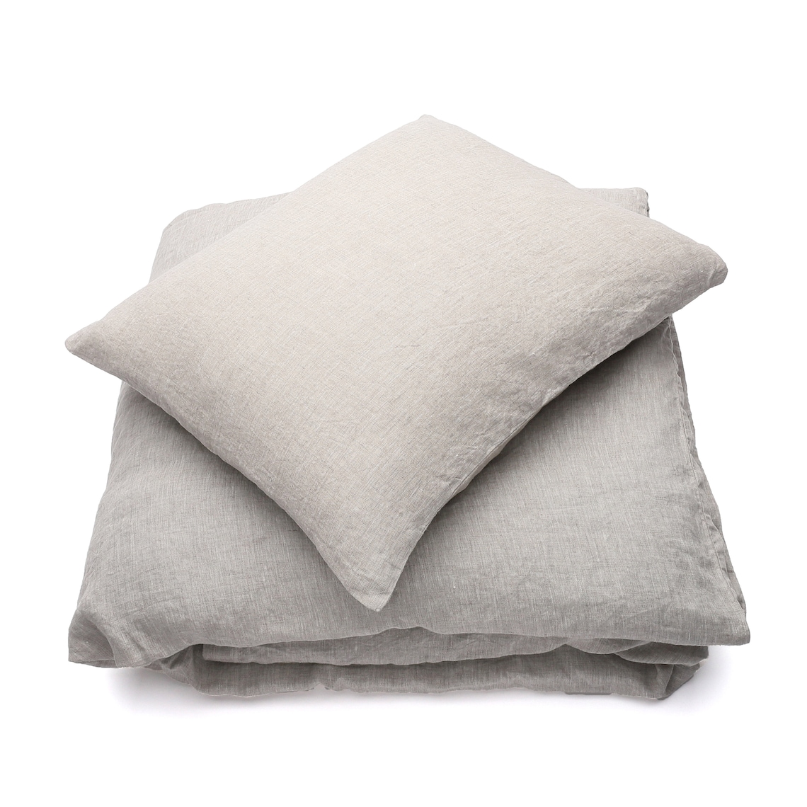Natural Linen Bedding Set Washed Linen Duvet Cover & 2 - Etsy