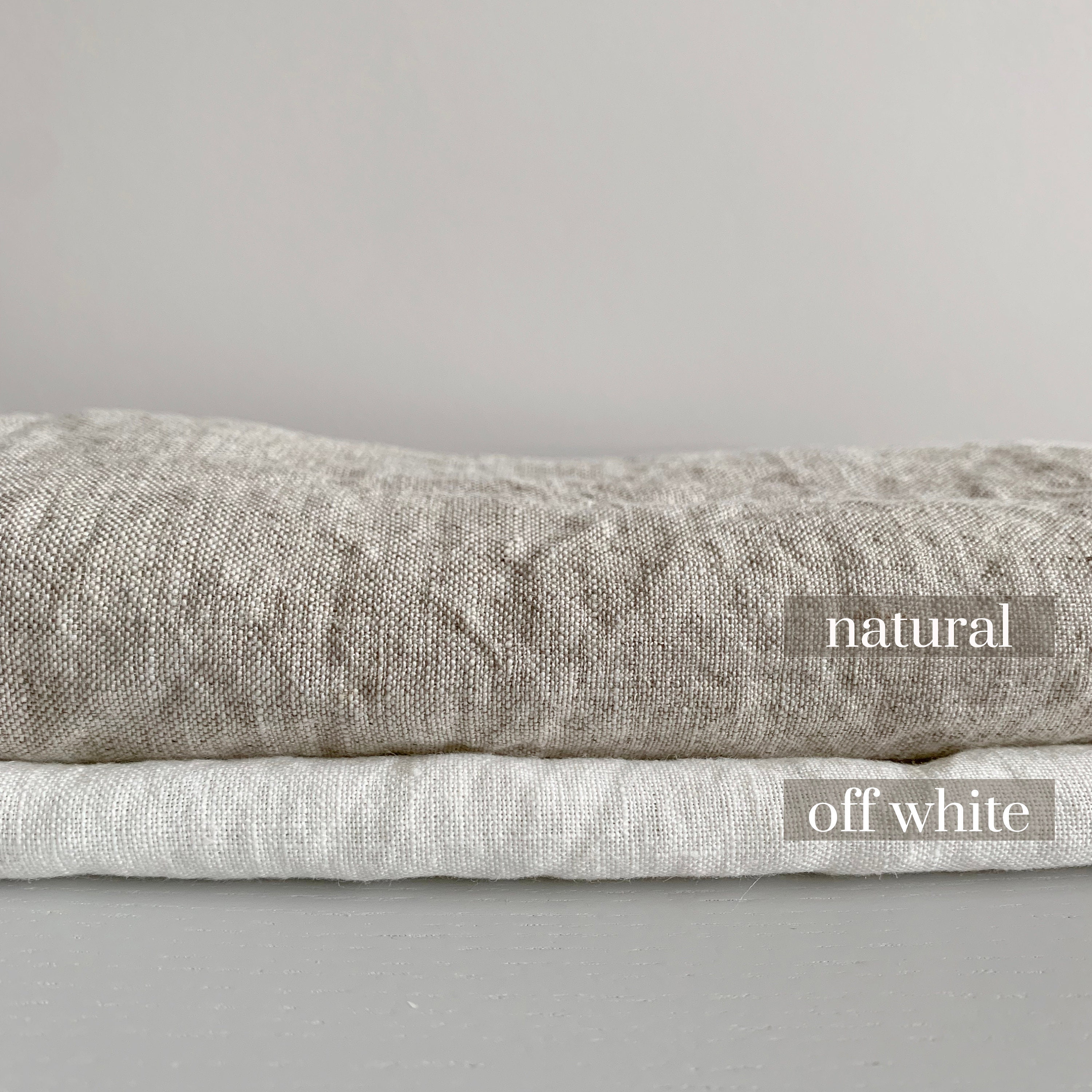 Linen Bedding Set in off White. Washed Linen Duvet Cover & 2 | Etsy