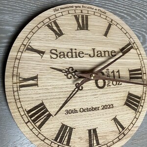 Personalised Working Birth Celebration Clocks - Etsy