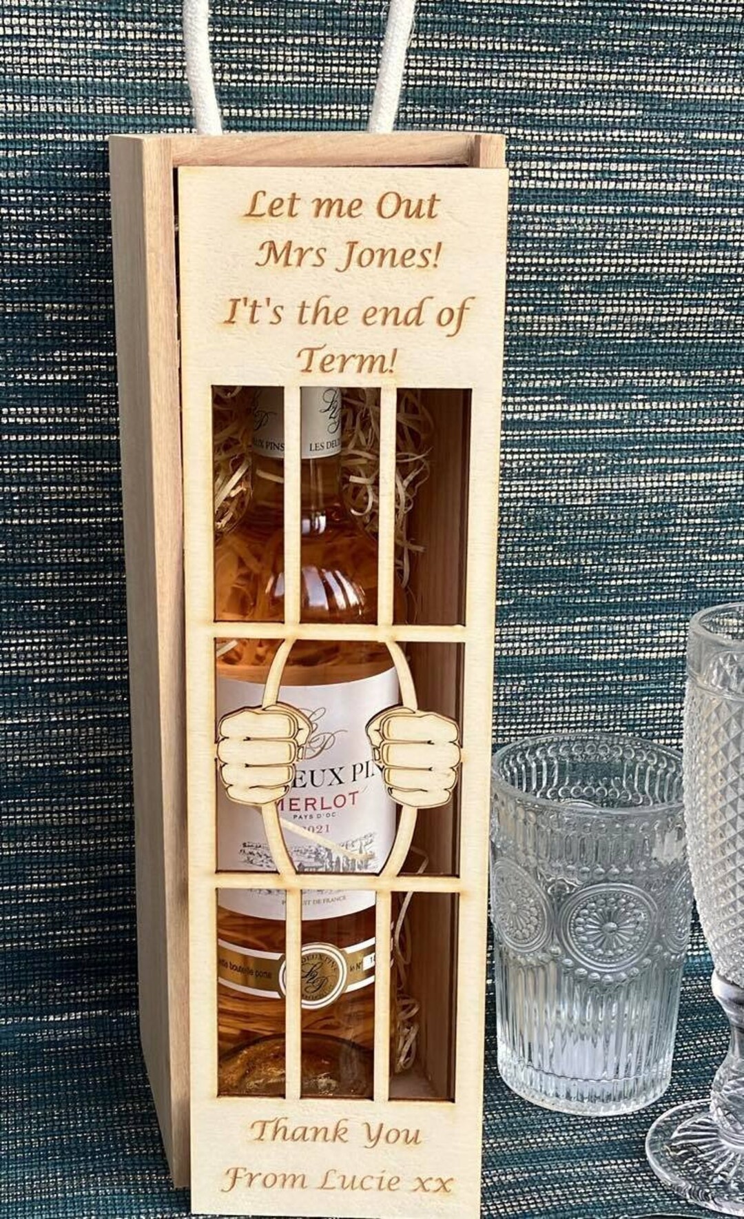 Personalised Wooden Wine Gift Boxes - Etsy