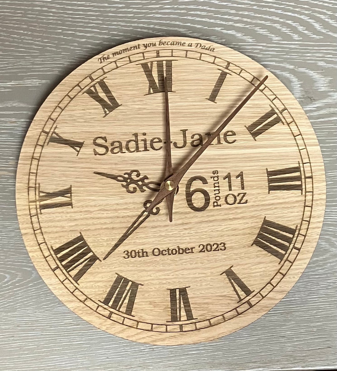 Personalised Working Birth Celebration Clocks - Etsy