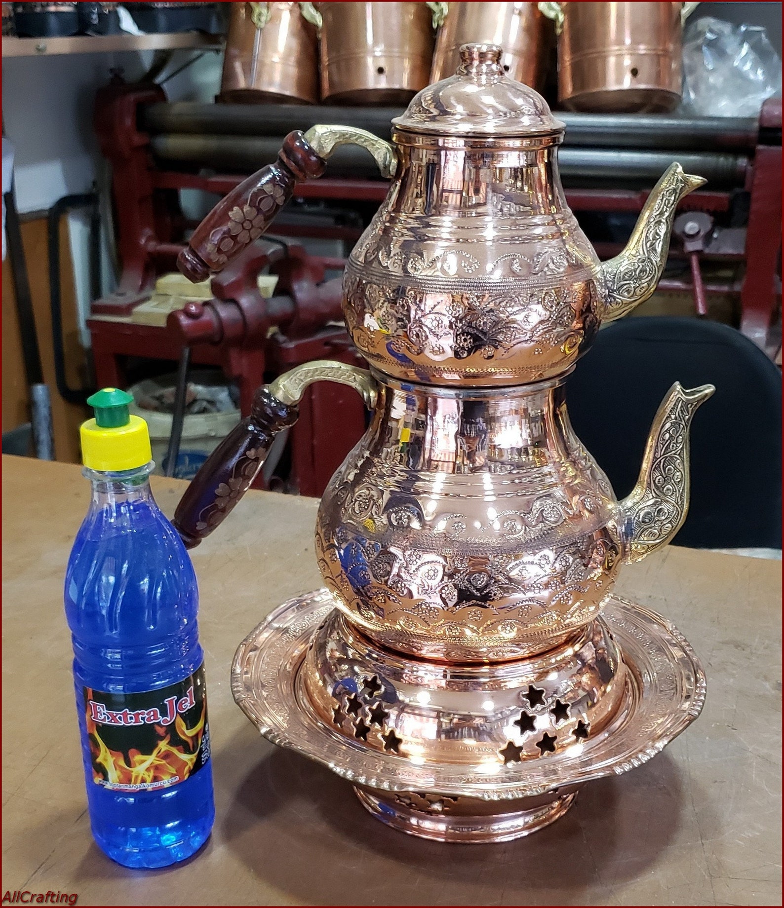 Handmade Copper Tea Pot Turkish Tea Pot Works With Special - Etsy