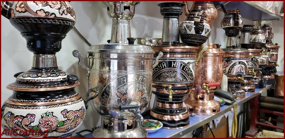 Handmade Copper Tea Pot Turkish Tea Pot Works With Special - Etsy