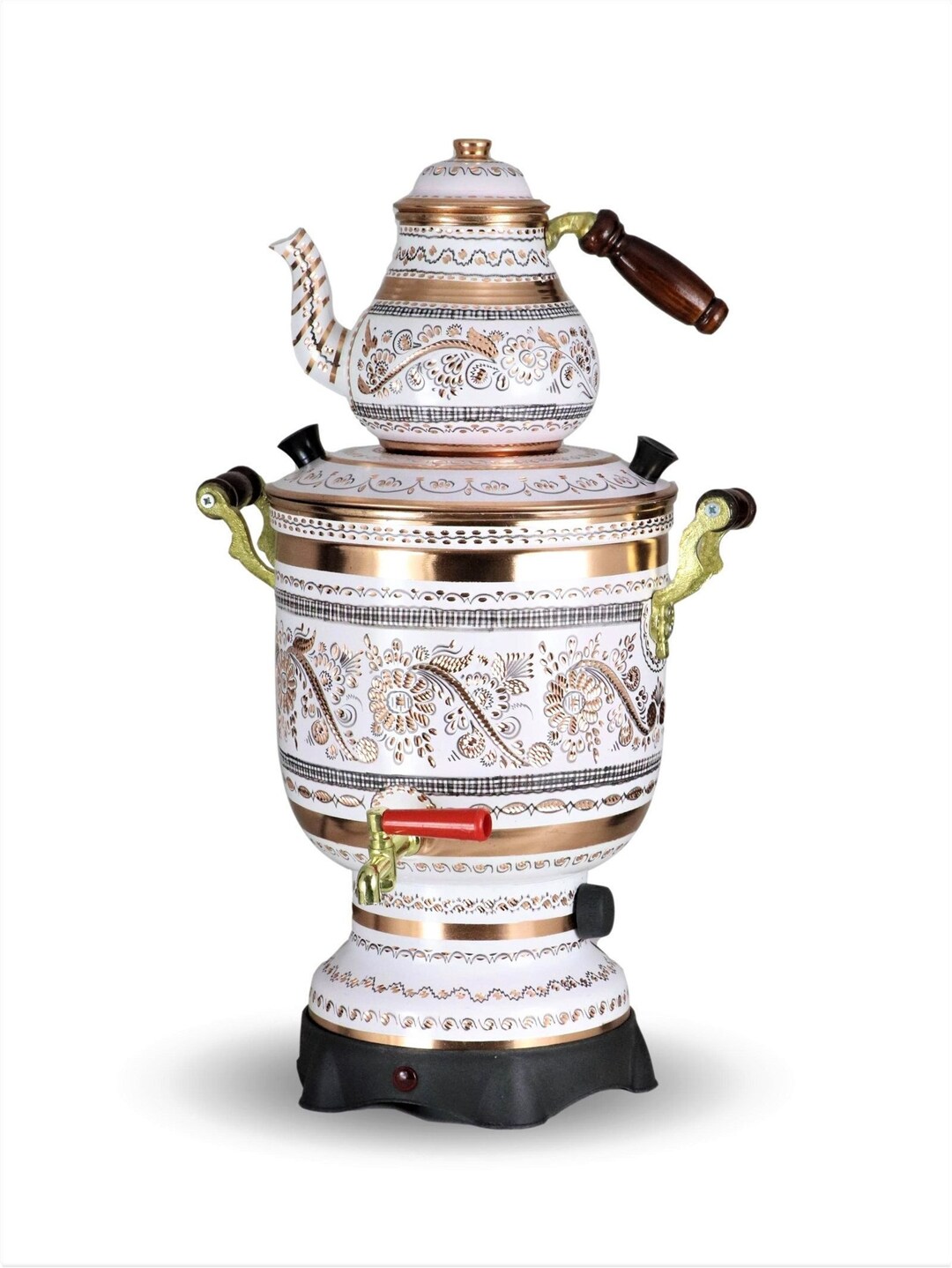 Copper Samovar Electric Samovar Tea Maker Gift, Russian USSR Samovar ...