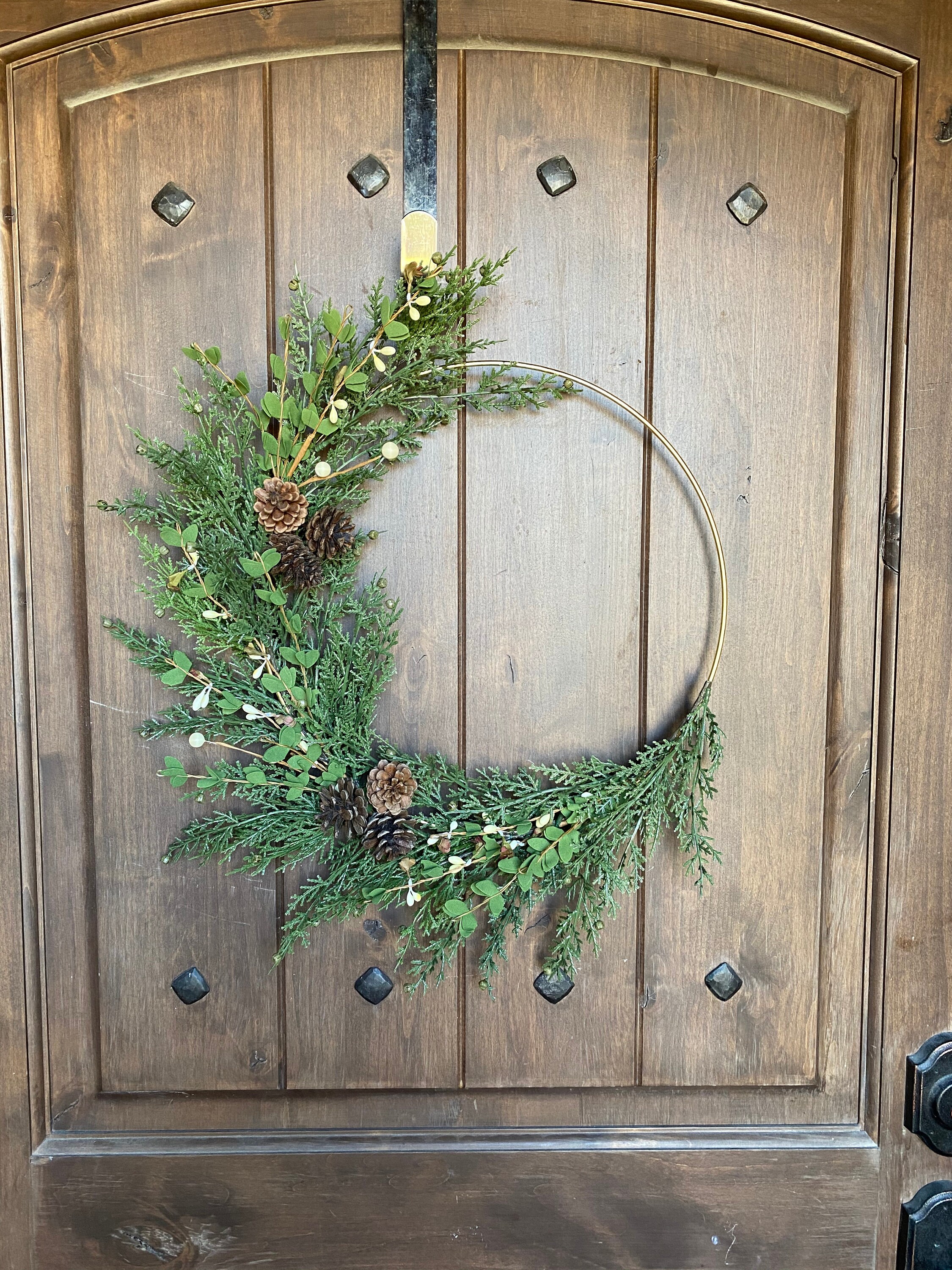 Modern Wreath Christmas Wreath Modern Christmas Wreath - Etsy