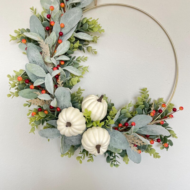 Fall Hoop Wreath - Etsy