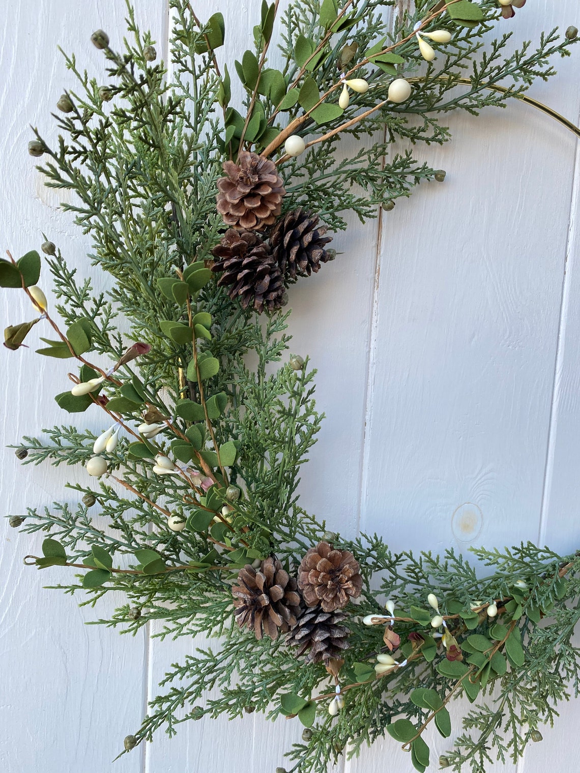 Modern Wreath Christmas Wreath Modern Christmas Wreath - Etsy