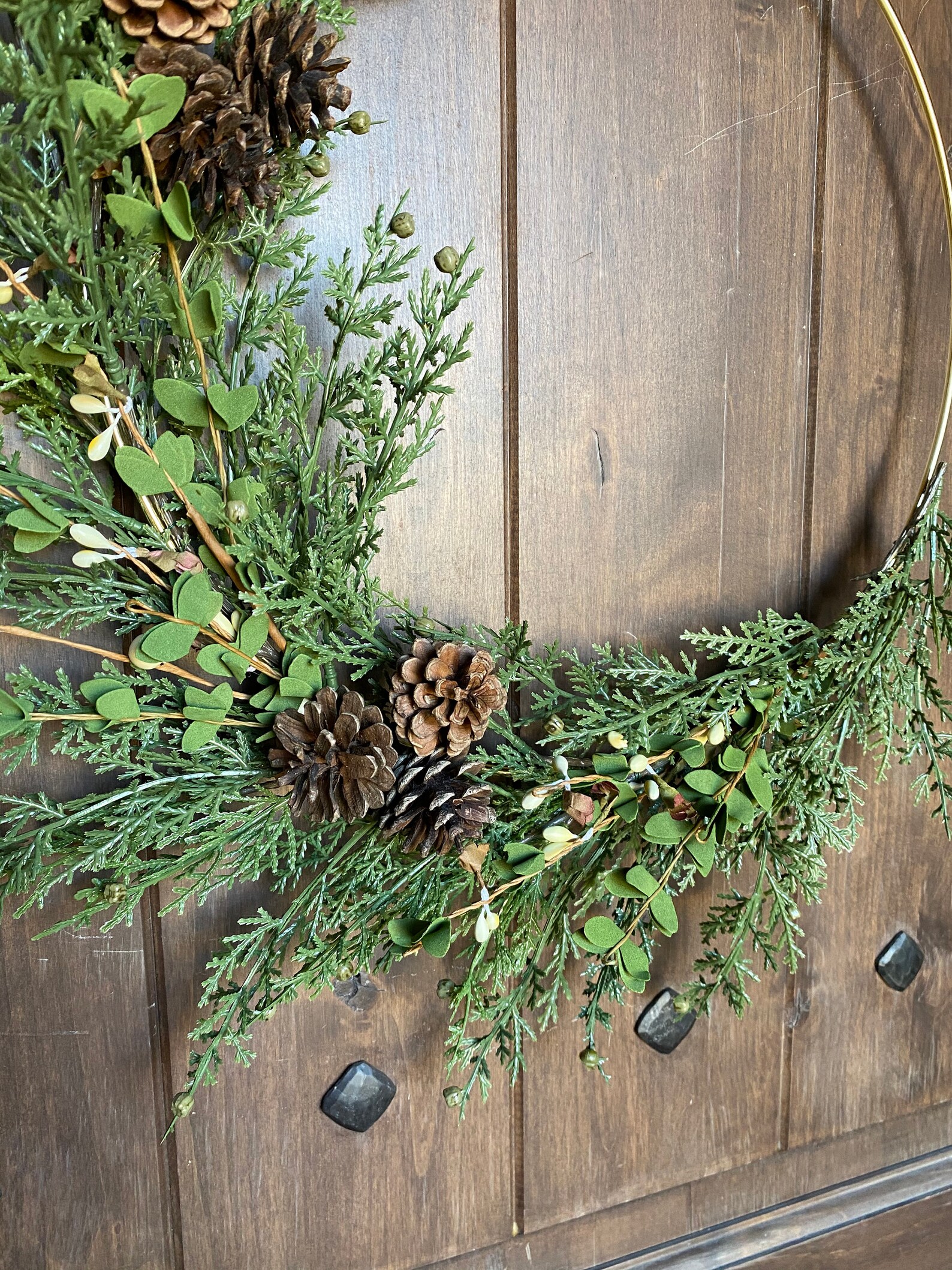 Modern Wreath Christmas Wreath Modern Christmas Wreath - Etsy