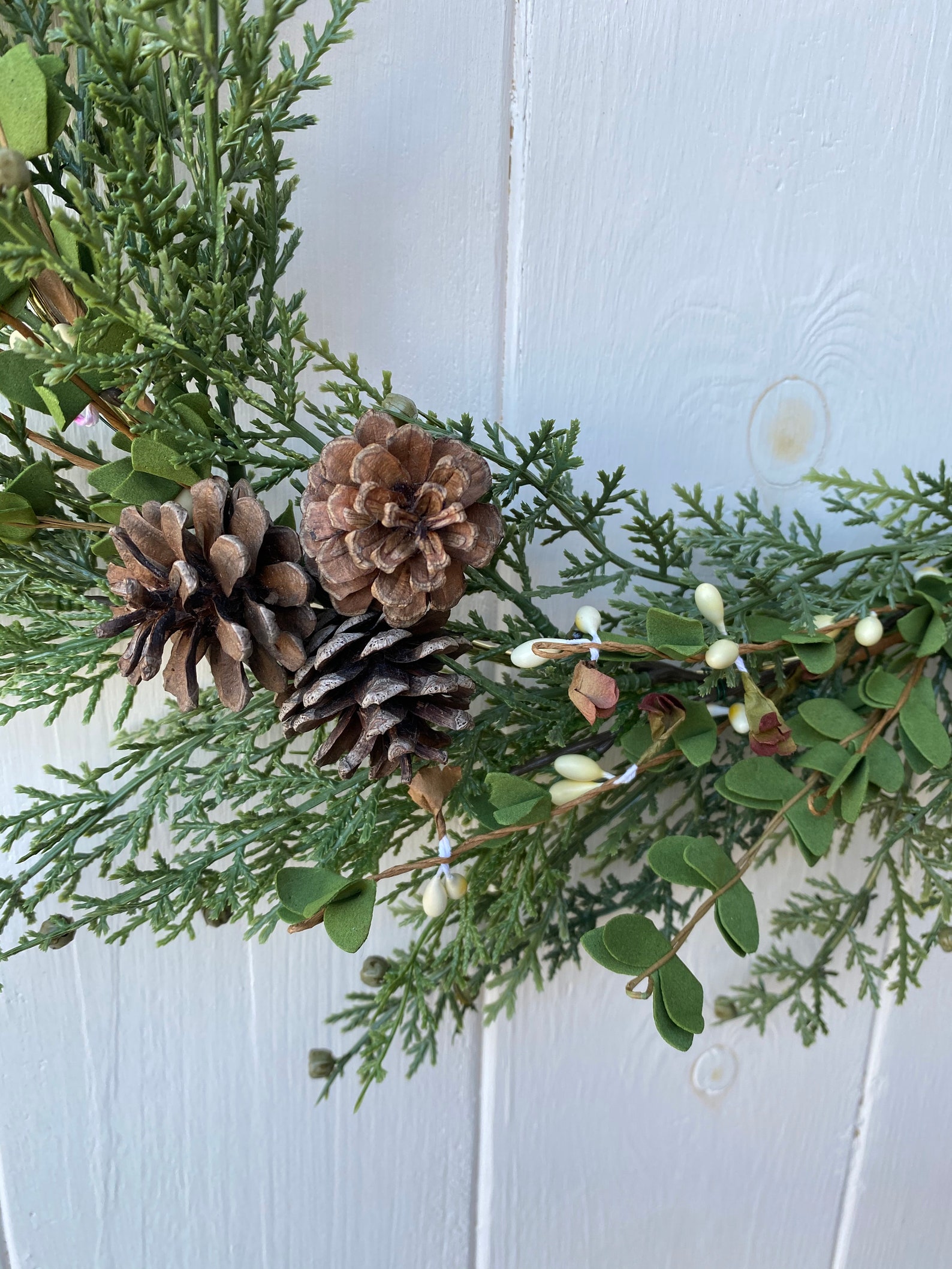 Modern Wreath Christmas Wreath Modern Christmas Wreath - Etsy