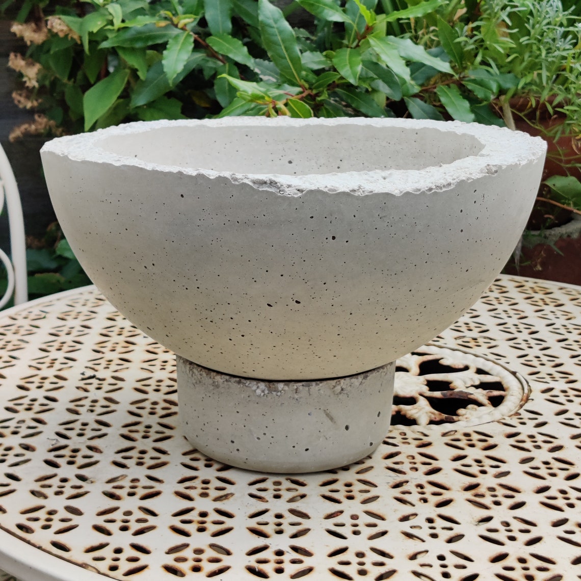 Handmade Extra Large Concrete Bowl. Cement planter bowl. | Etsy
