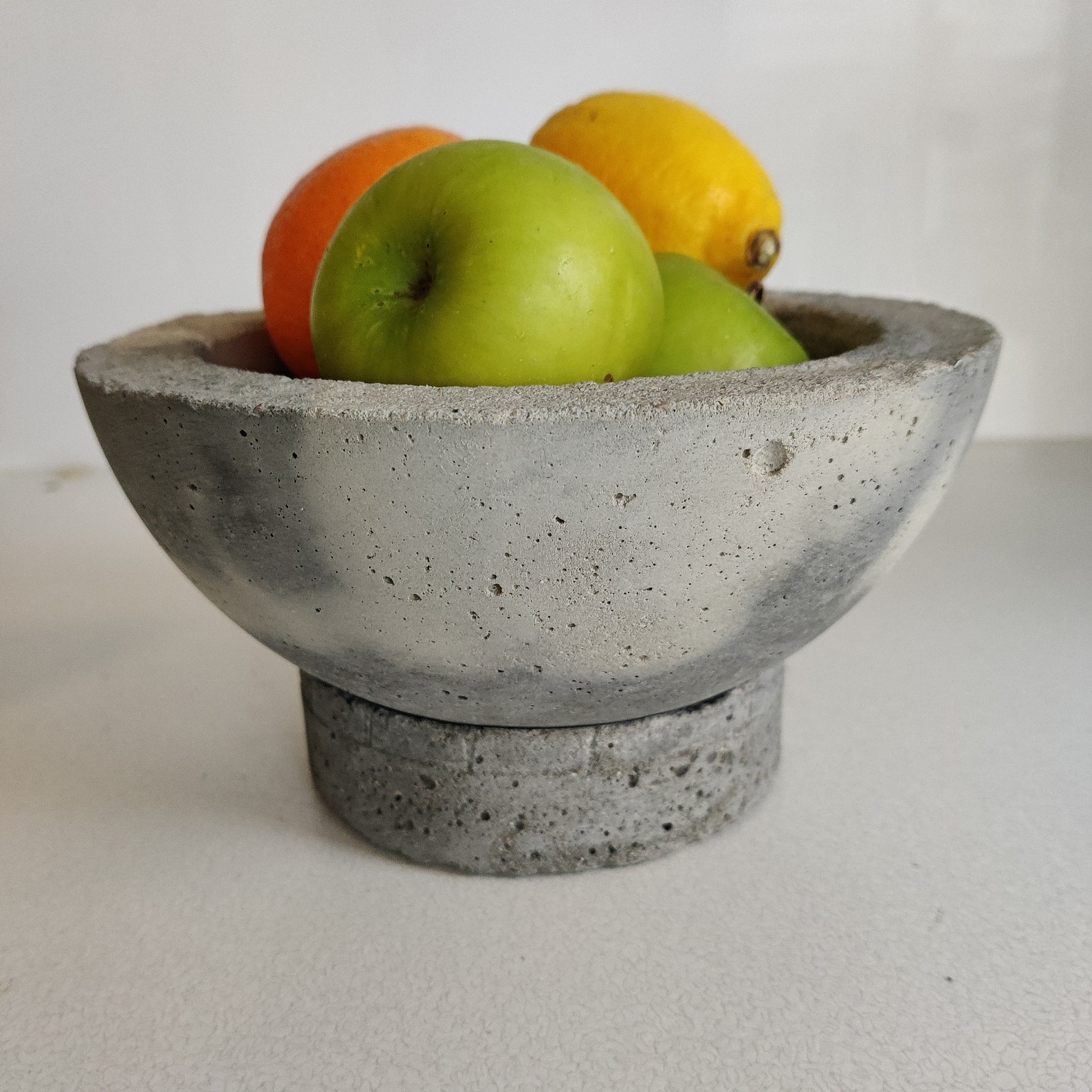 Handmade Half Sphere Concrete Bowl. Cement planter bowl. | Etsy