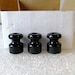 Lot of 10 Pcs Vintage Look Ceramic Insulators Black Color Retro Look ...