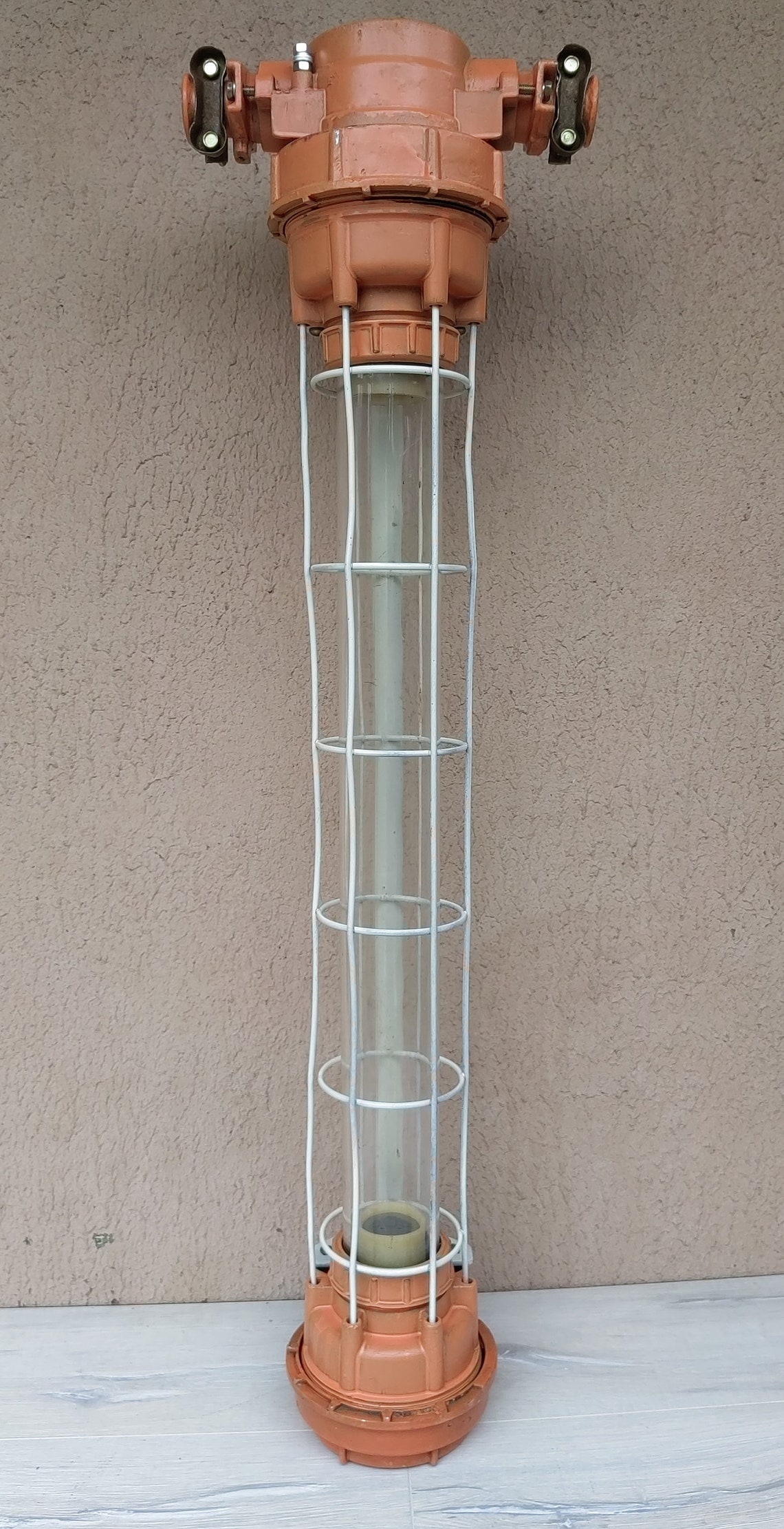 35 Inches Long Vintage Soviet Era Fluorescent Explosion Proof Lamp ...