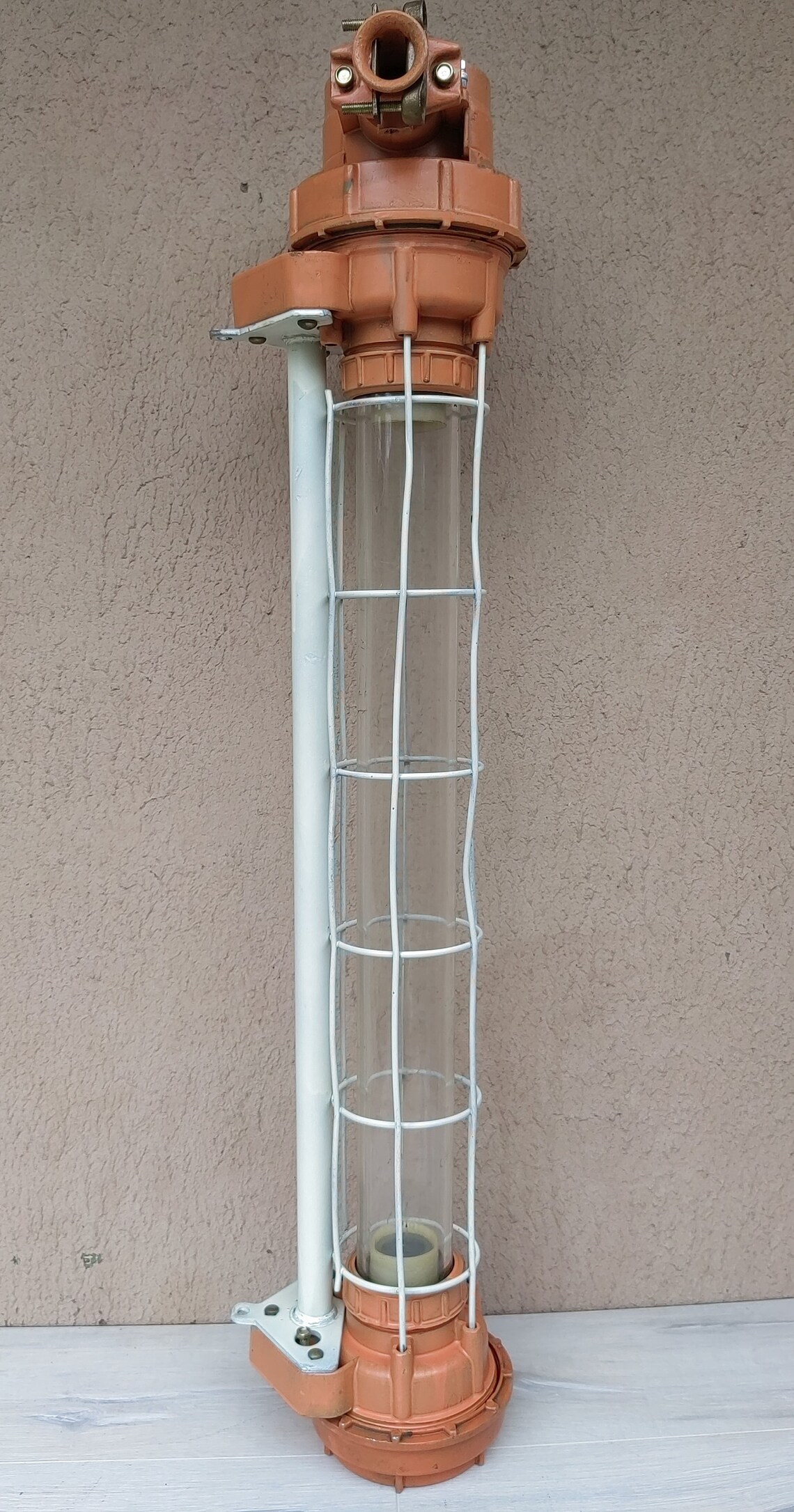 35 Inches Long Vintage Soviet Era Fluorescent Explosion Proof Lamp ...