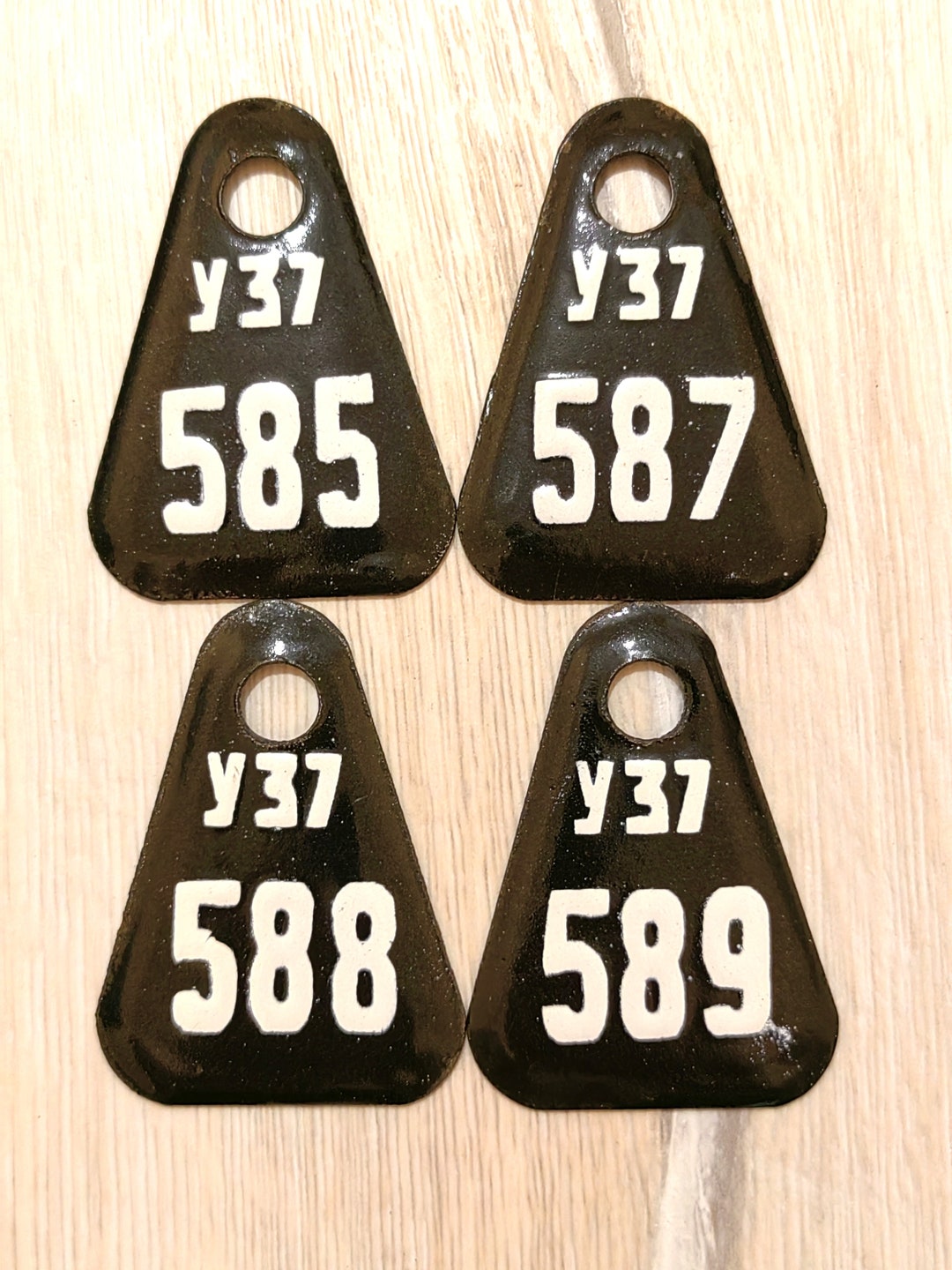 Pick Any Number Metal Tag Vintage USSR Enamel Number Lockers - Etsy