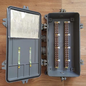 15" * 7" Industrial Electric Junction Box With 6 Outputs Soviet Bunker ...