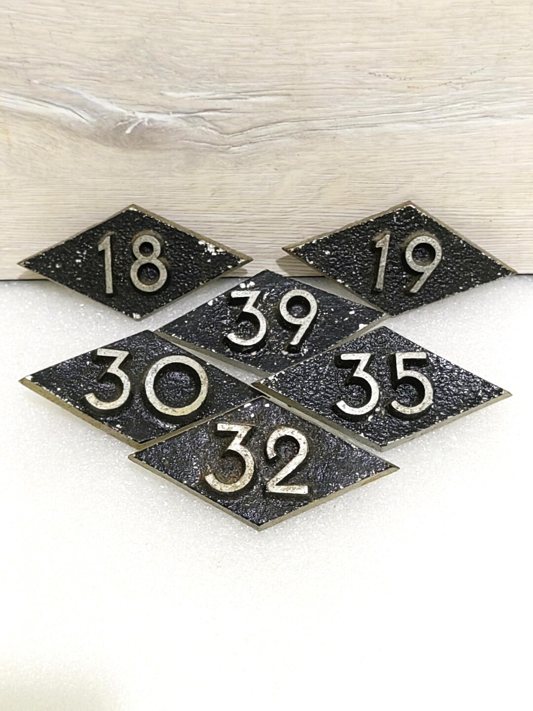Elija cualquier número Números de puerta vintage de la URSS 115 mm * 57 ...