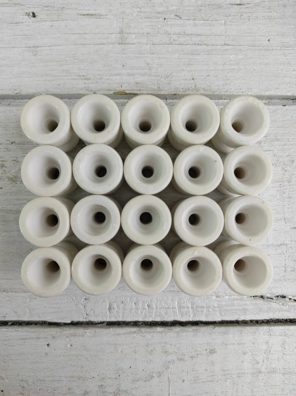 Lot of 10 Pcs Vintage Look Ceramic Insulators Retro Look Porcelain ...