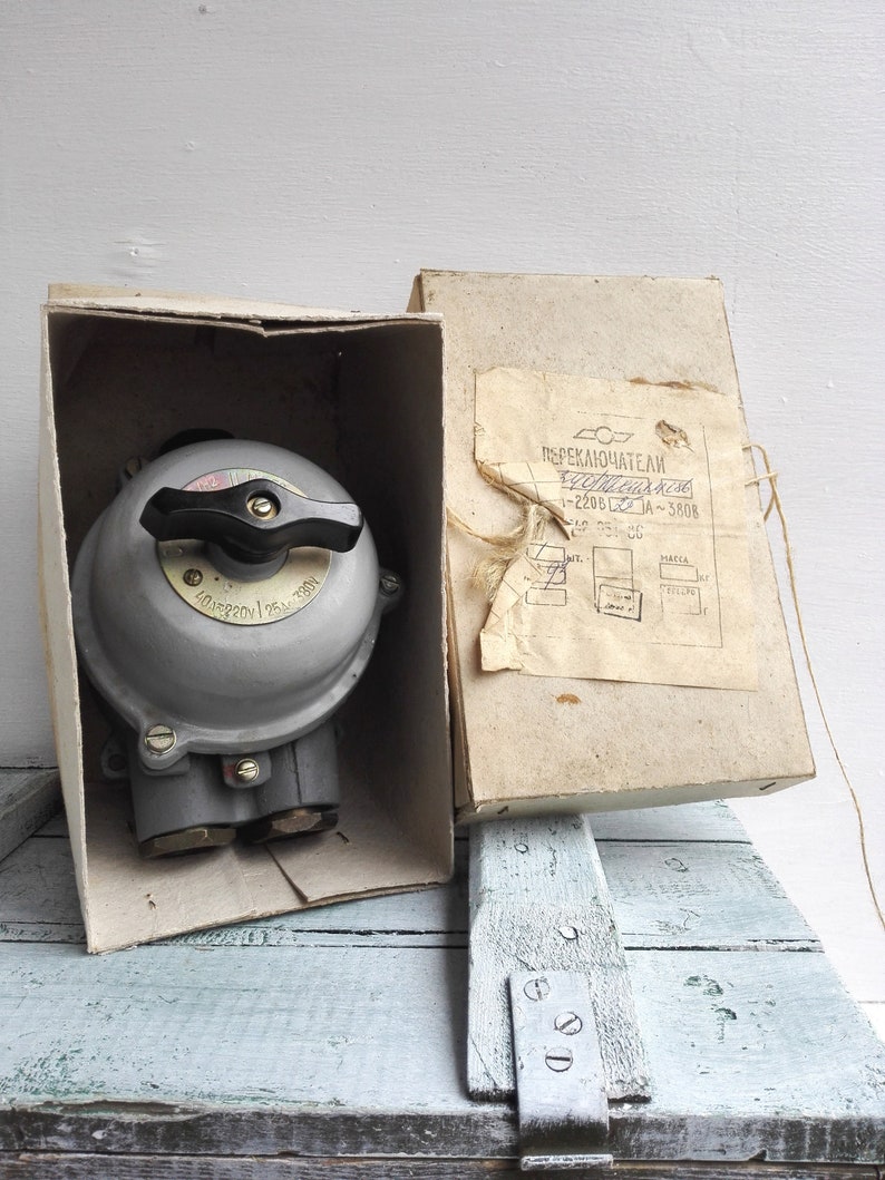 Large NOS USSR Industrial Light Switch Vintage Marine Rotary | Etsy