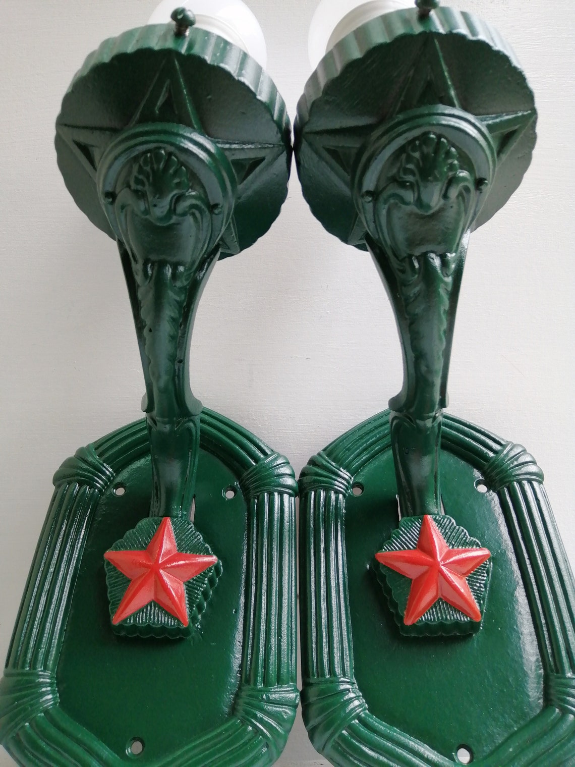 Set of 2 Soviet Russian Wall lamp Stalin's Empire style | Etsy