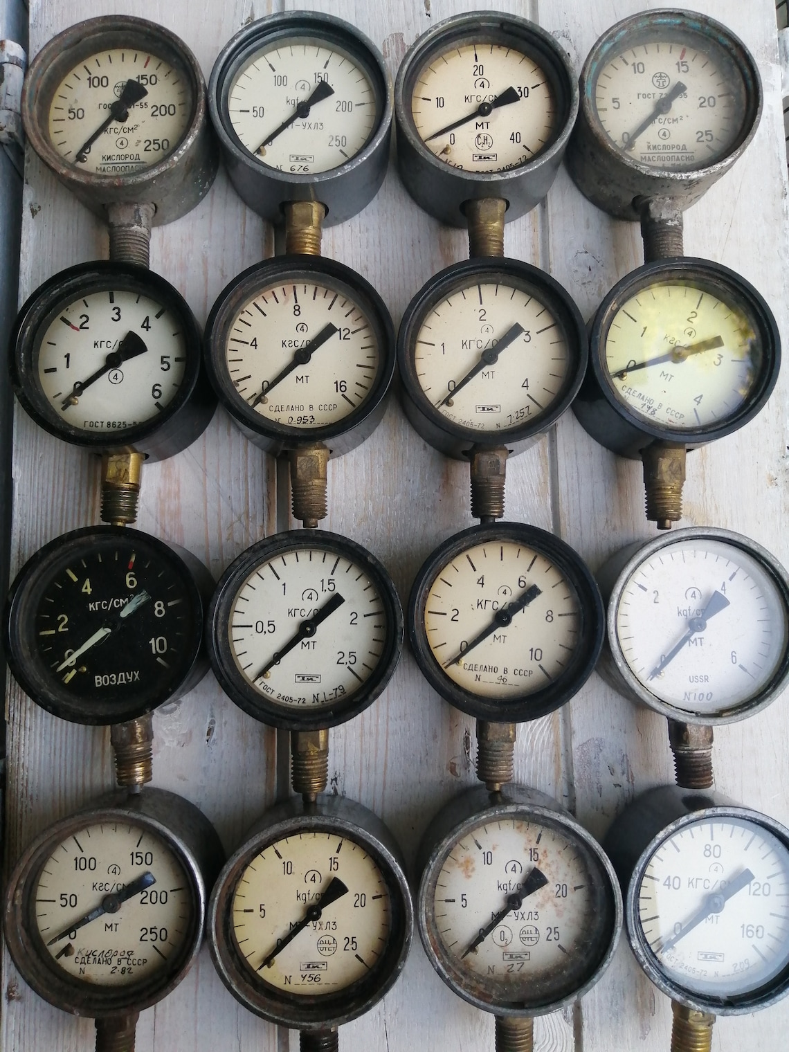 3 pcs.Vintage Pressure Gauges Steampunk Lamp Parts Industrial | Etsy