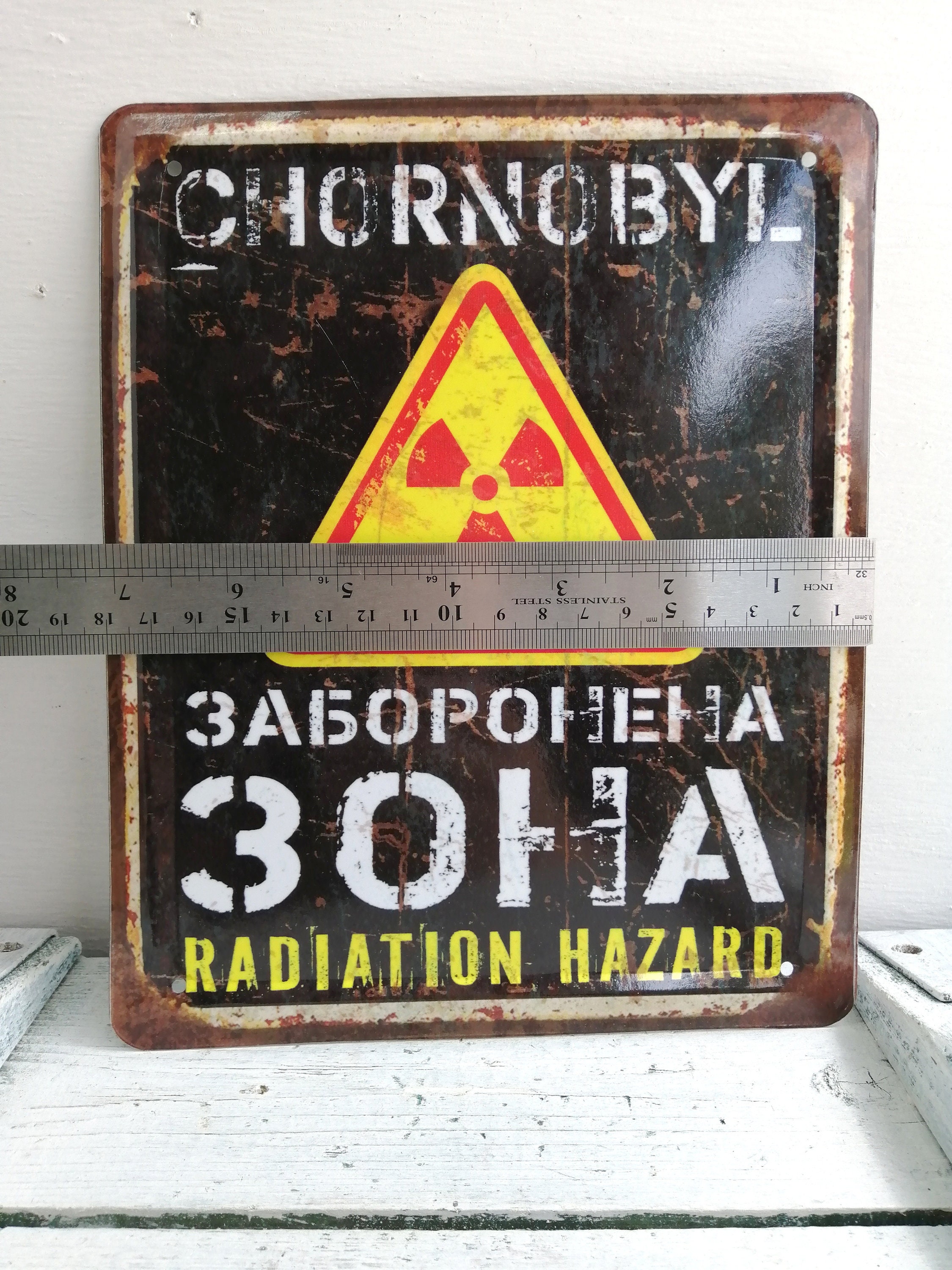 Hazard Danger Sign Chernobyl Zone Safety Warning Sign Garage - Etsy