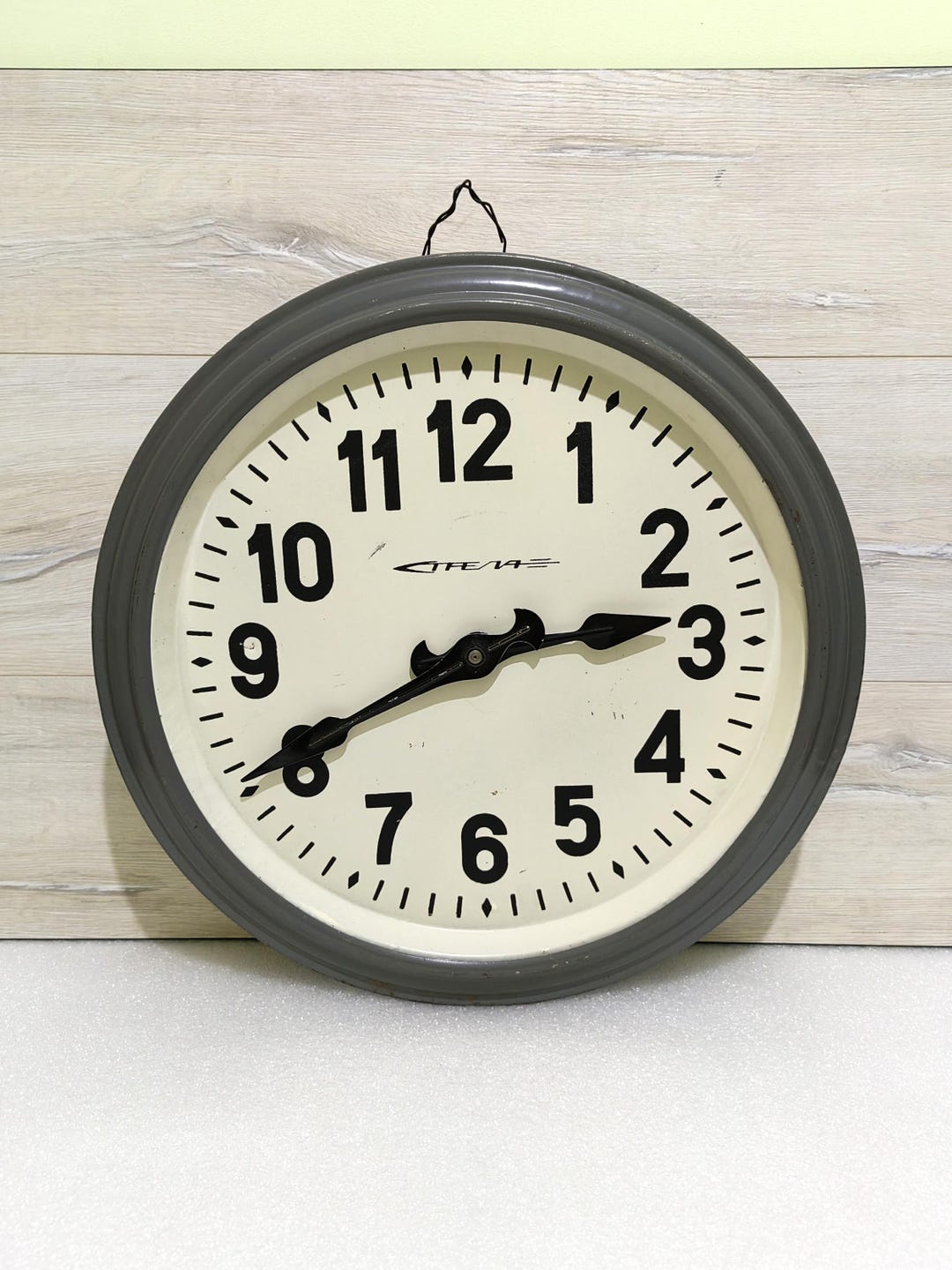 15" Vintage Industrial Wall Clock Soviet Era School Wall Clock for ...