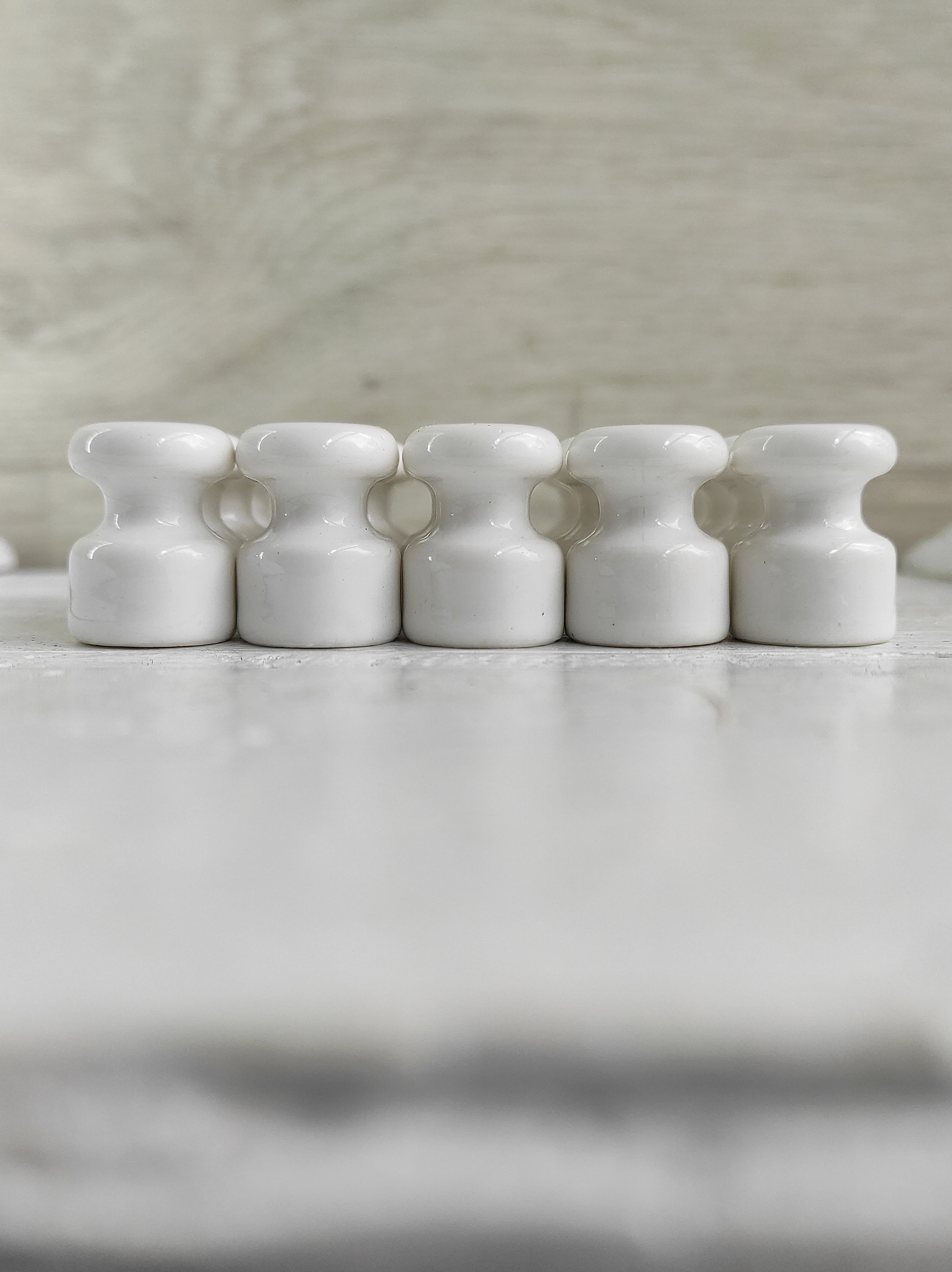 Lot of 10 Pcs Vintage Look Ceramic Insulators Retro Look Porcelain ...