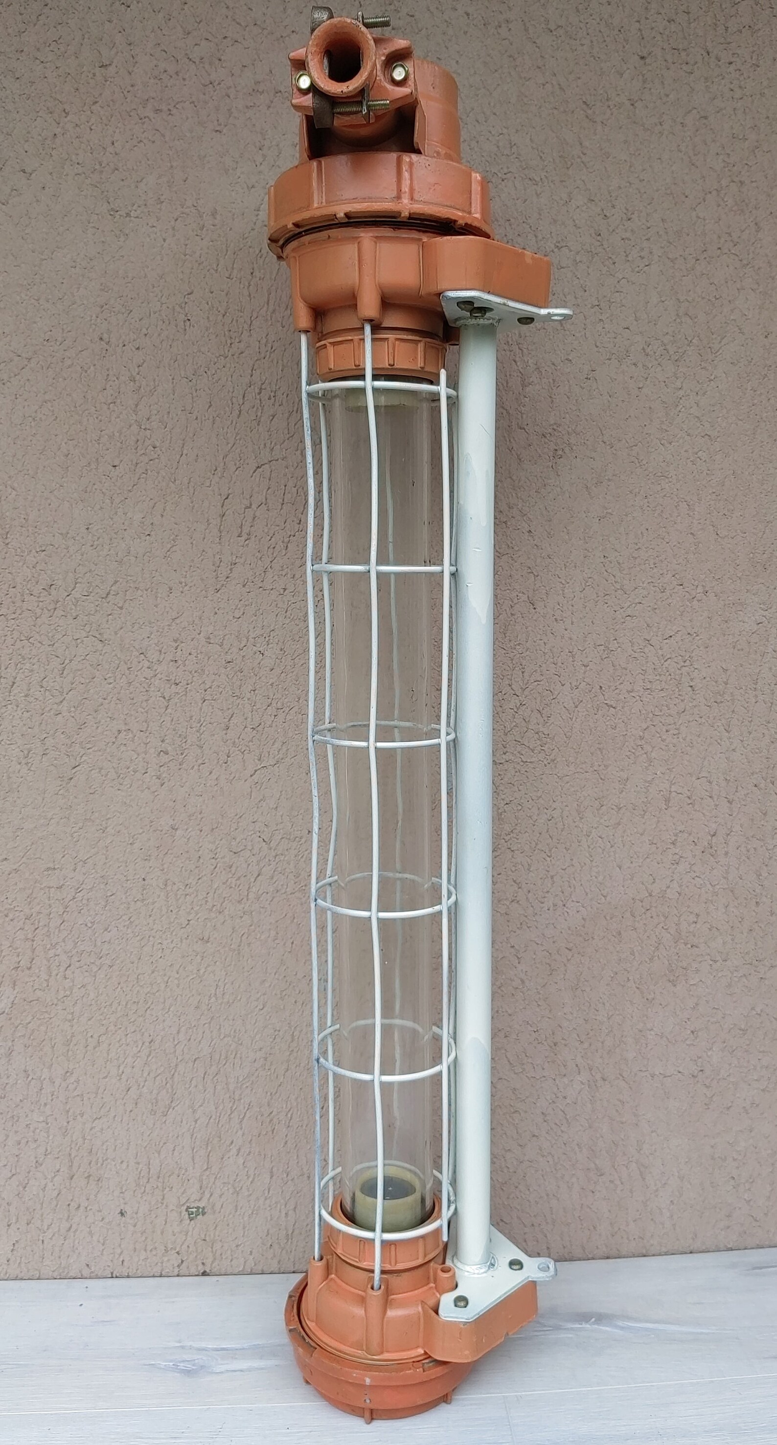 35 Inches Long Vintage Soviet Era Fluorescent Explosion Proof Lamp ...