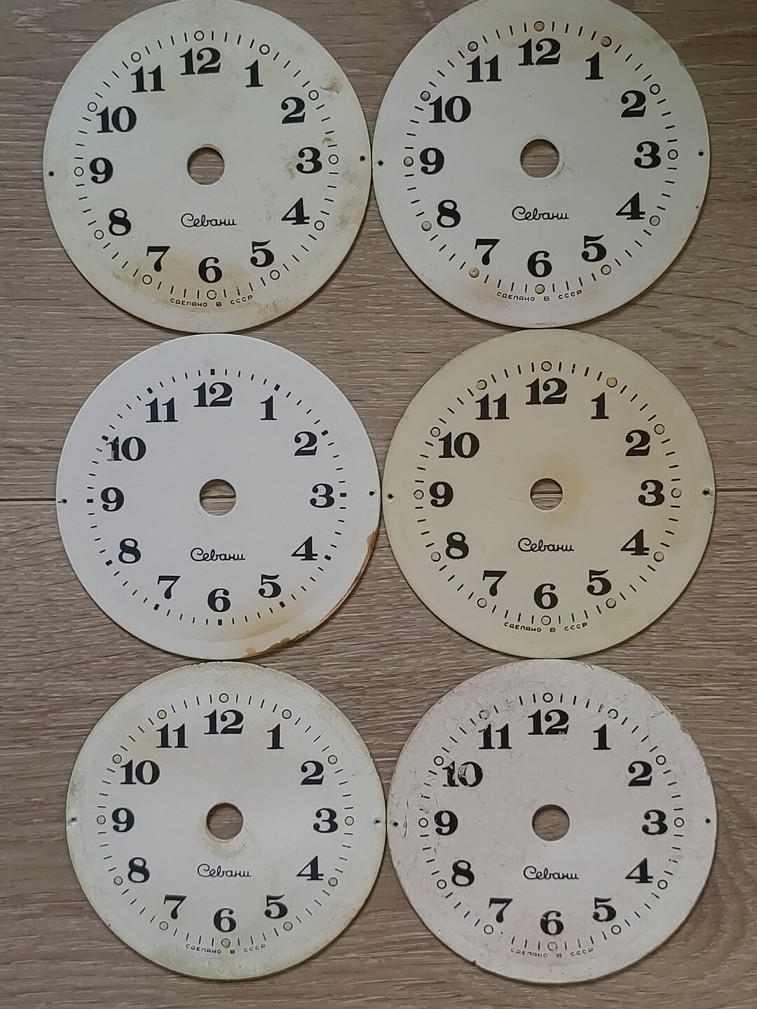 Lot of 6 pcs. Vintage Clock Faces Steampunk Art Craft Projects ...