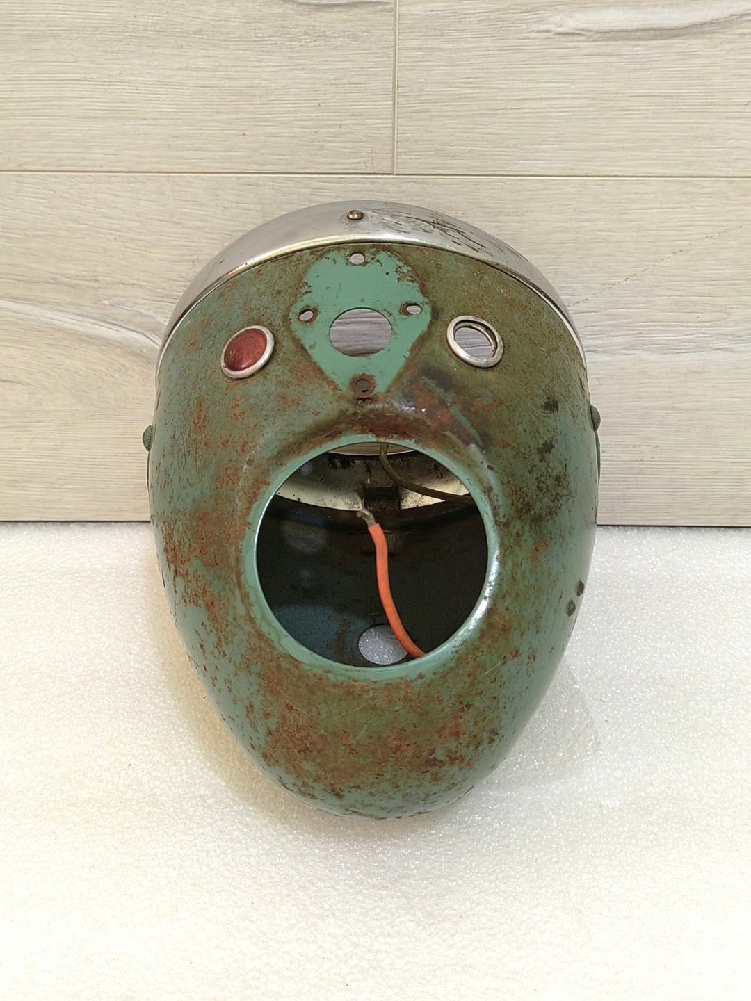 Vintage Motorcycle Headlight Body Metal Searchlight Motorbike Headlight ...