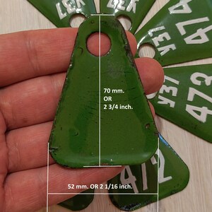 Vintage USSR Metal Wardrobe Tag Sign Dressing Room Number Hotel Room ...