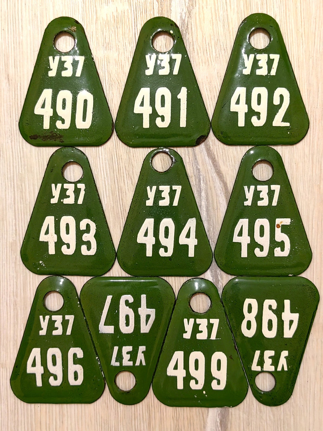 Vintage Soviet Enamel Metal Room Number Tag Enameled Sign Hotel Door ...