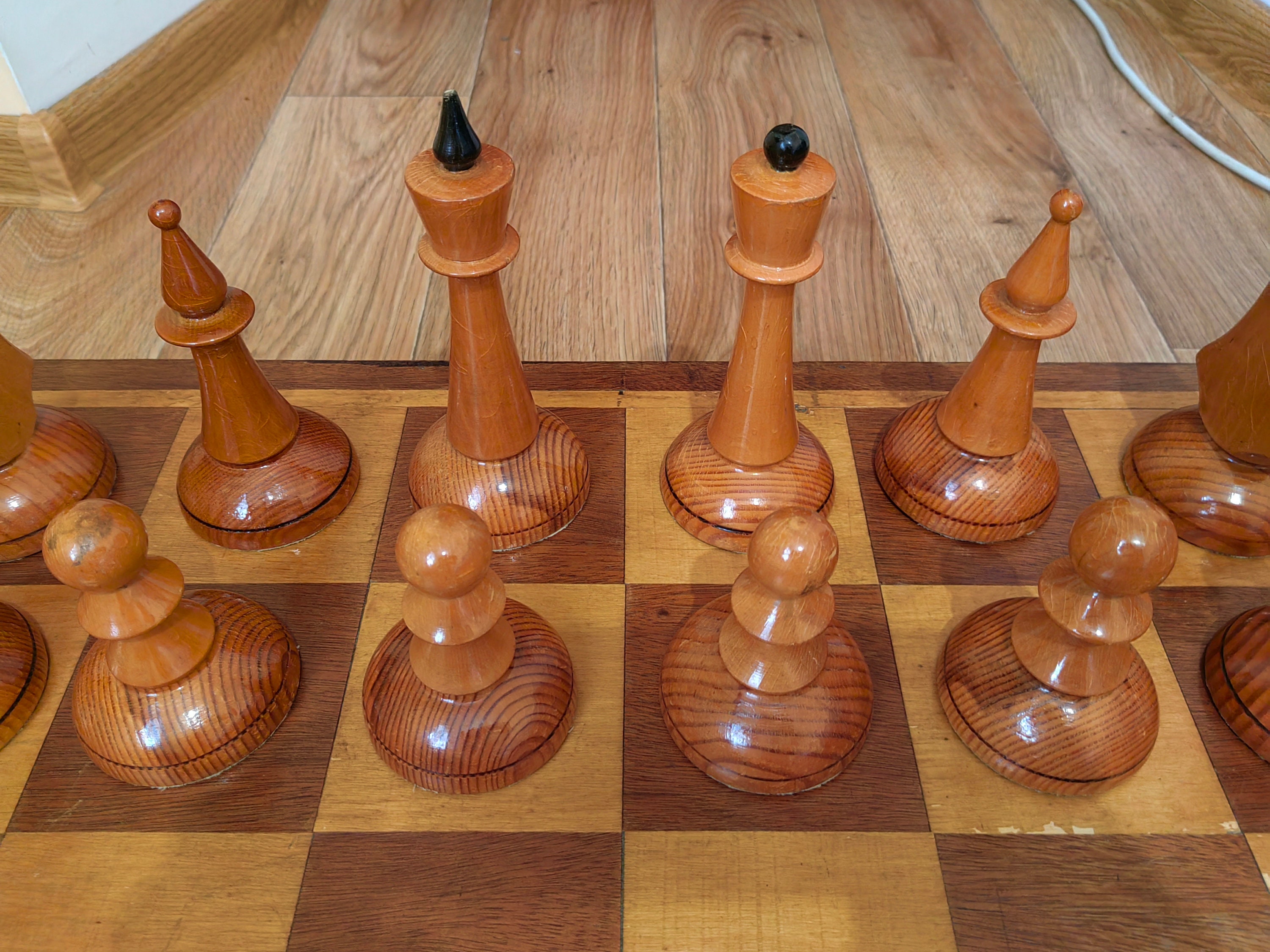 39*34inch. Vintage Huge Chess Soviet Giant Chess Game With Original ...